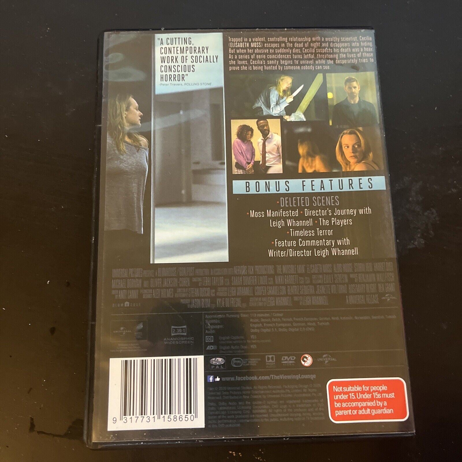 The Invisible Man (DVD, 2020) Elisabeth Moss, NEW Region 4 &2 – Retro Unit