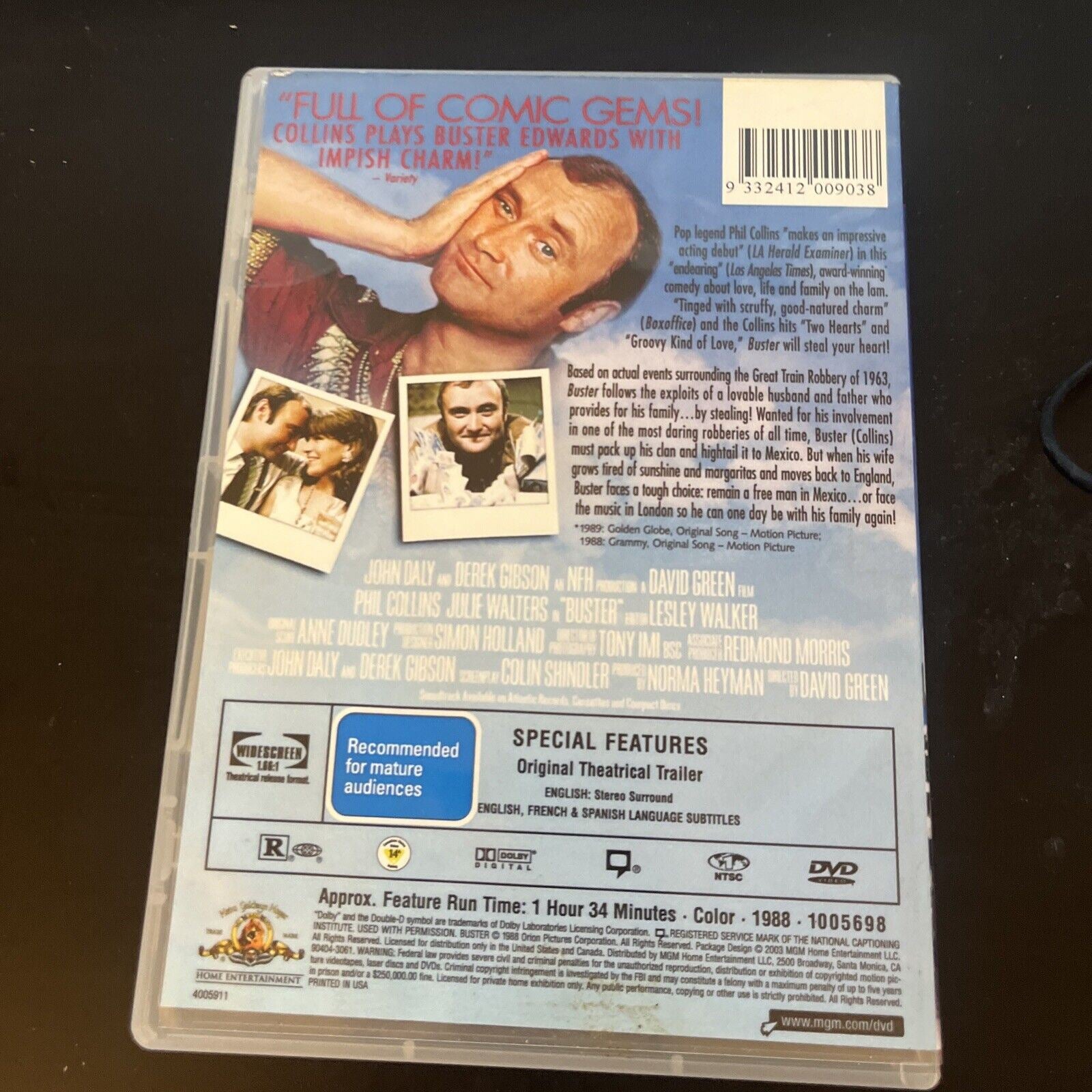 Buster (DVD, 1988) Phil Collins Region 1 – Retro Unit