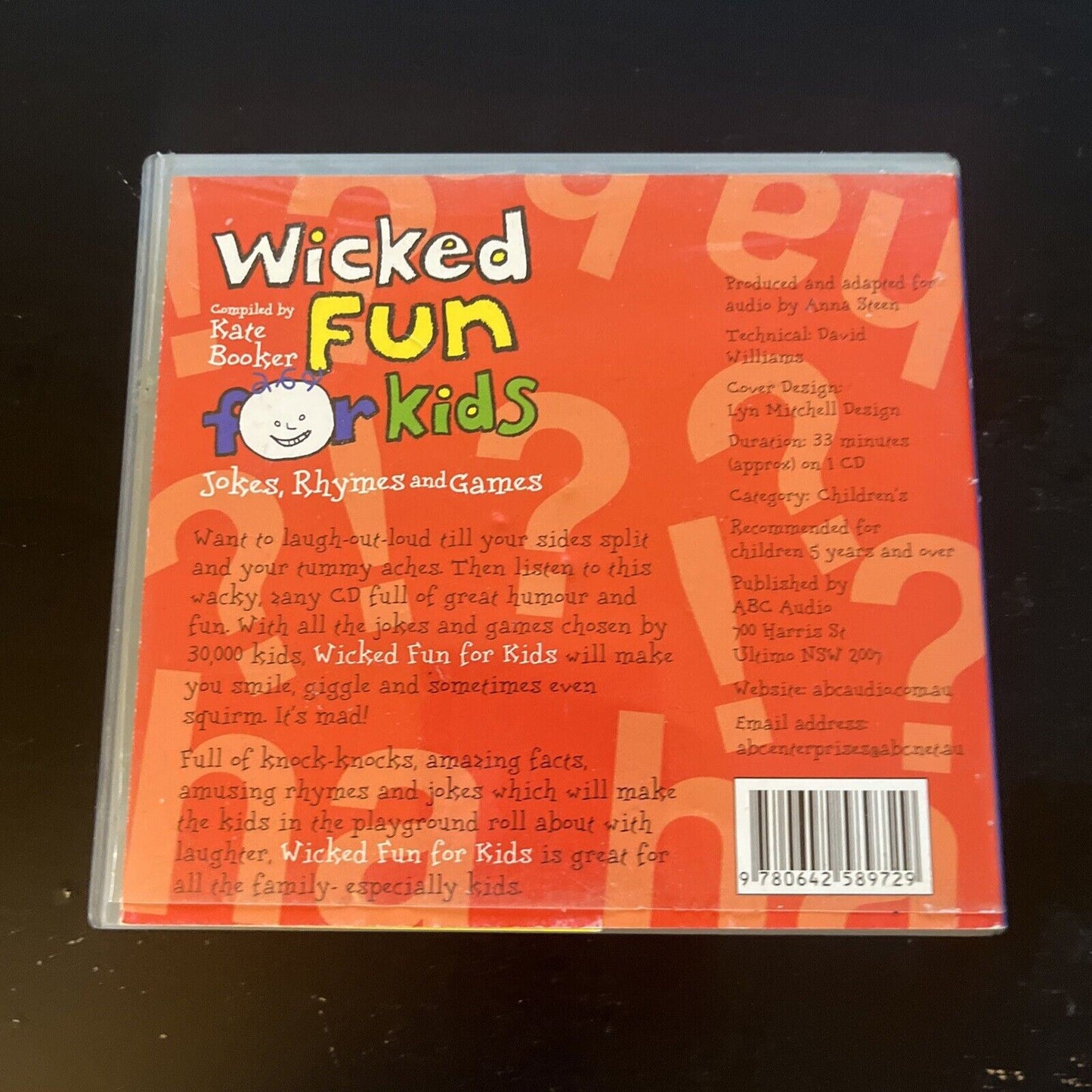 Wicked Fun for Kids - Jokes, Rhymes and Games by Kate Booker (Audio CD ...