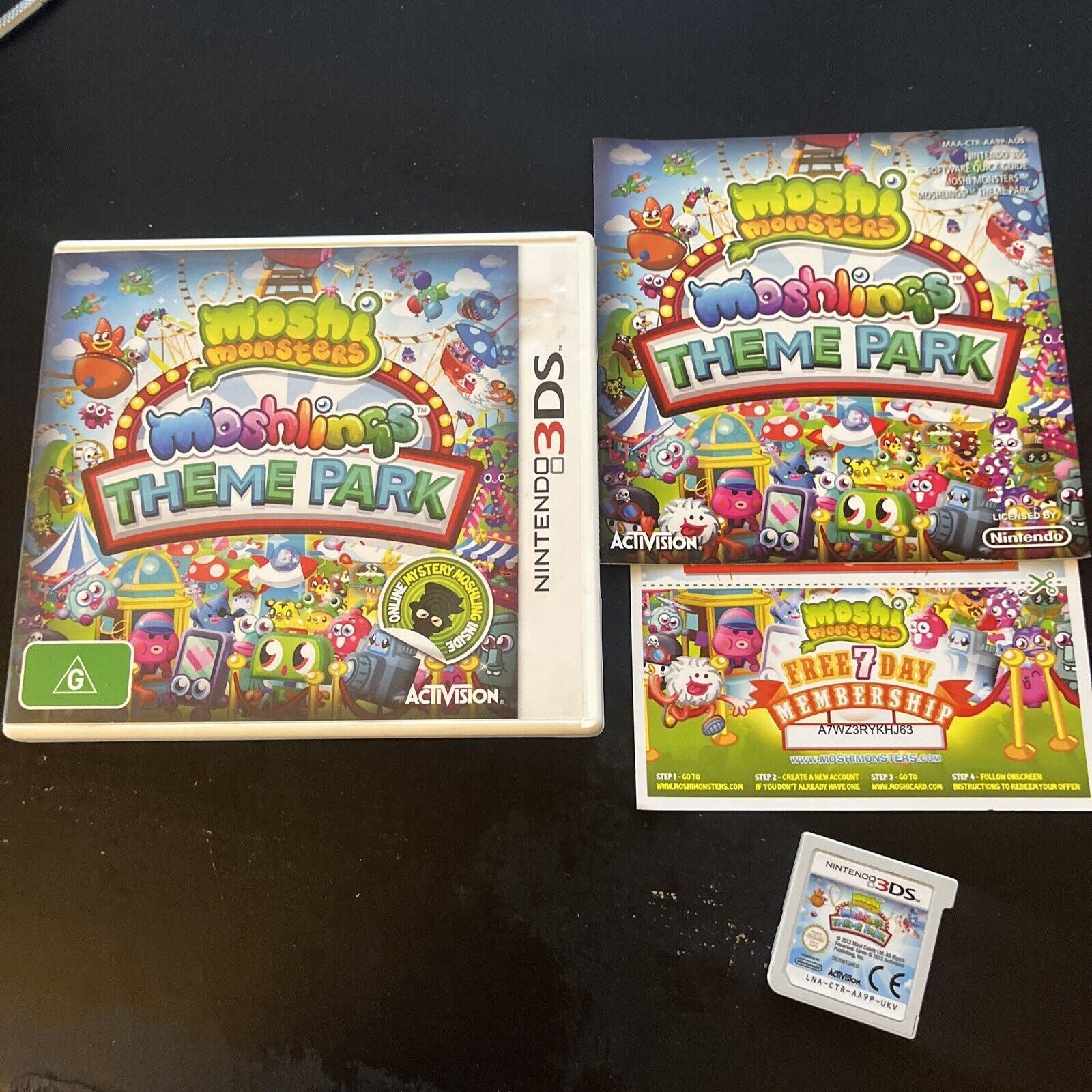 Moshi Monsters Moshlings Theme Park Nintendo 3DS with Manual – Retro Unit
