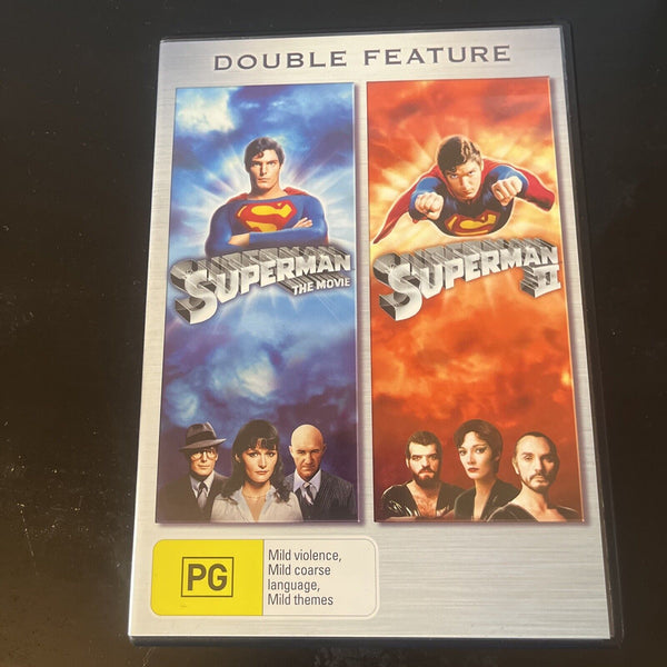 Superman The Movie / Superman II (DVD, 1980, 2-Disc) Marlon Brando NEW ...