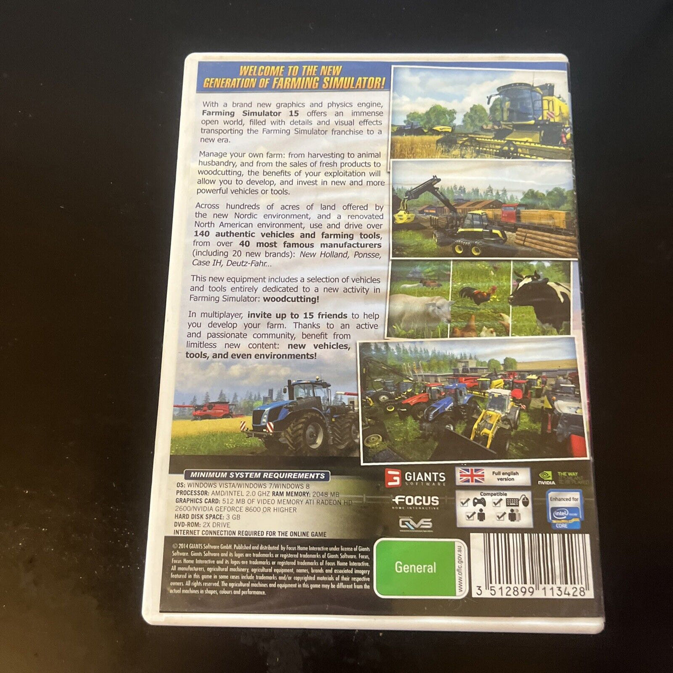 Farming Simulator 15 PC DVD-ROM Game – Retro Unit