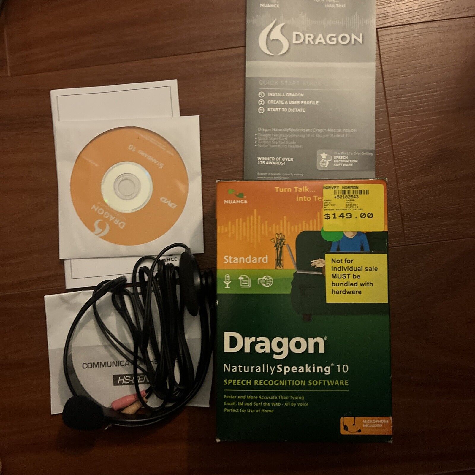 Dragon Naturally Speaking 10 - Speech Recognition Software PC DVD-ROM ...
