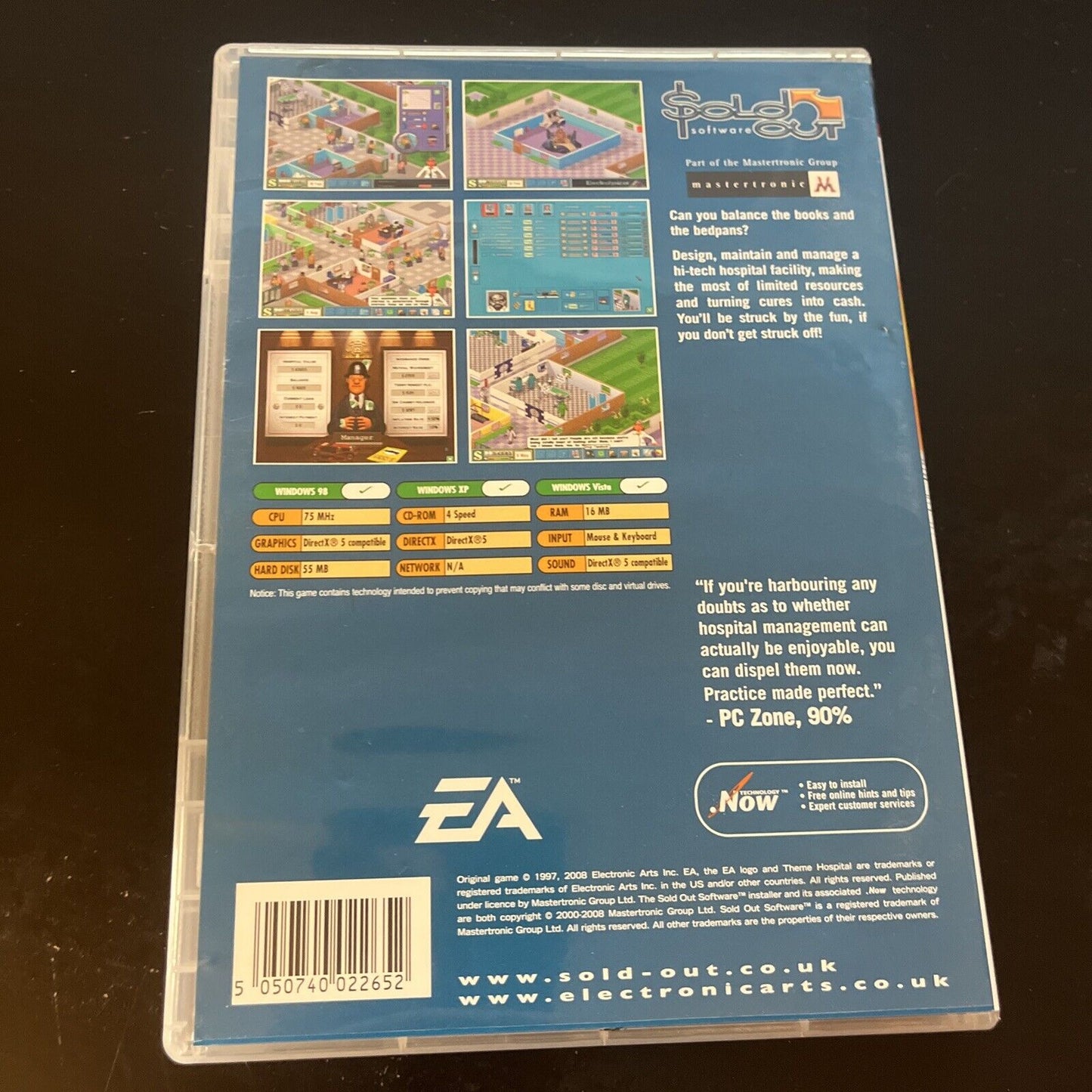 Theme Hospital PC CDROM Windows 7 – Retro Unit