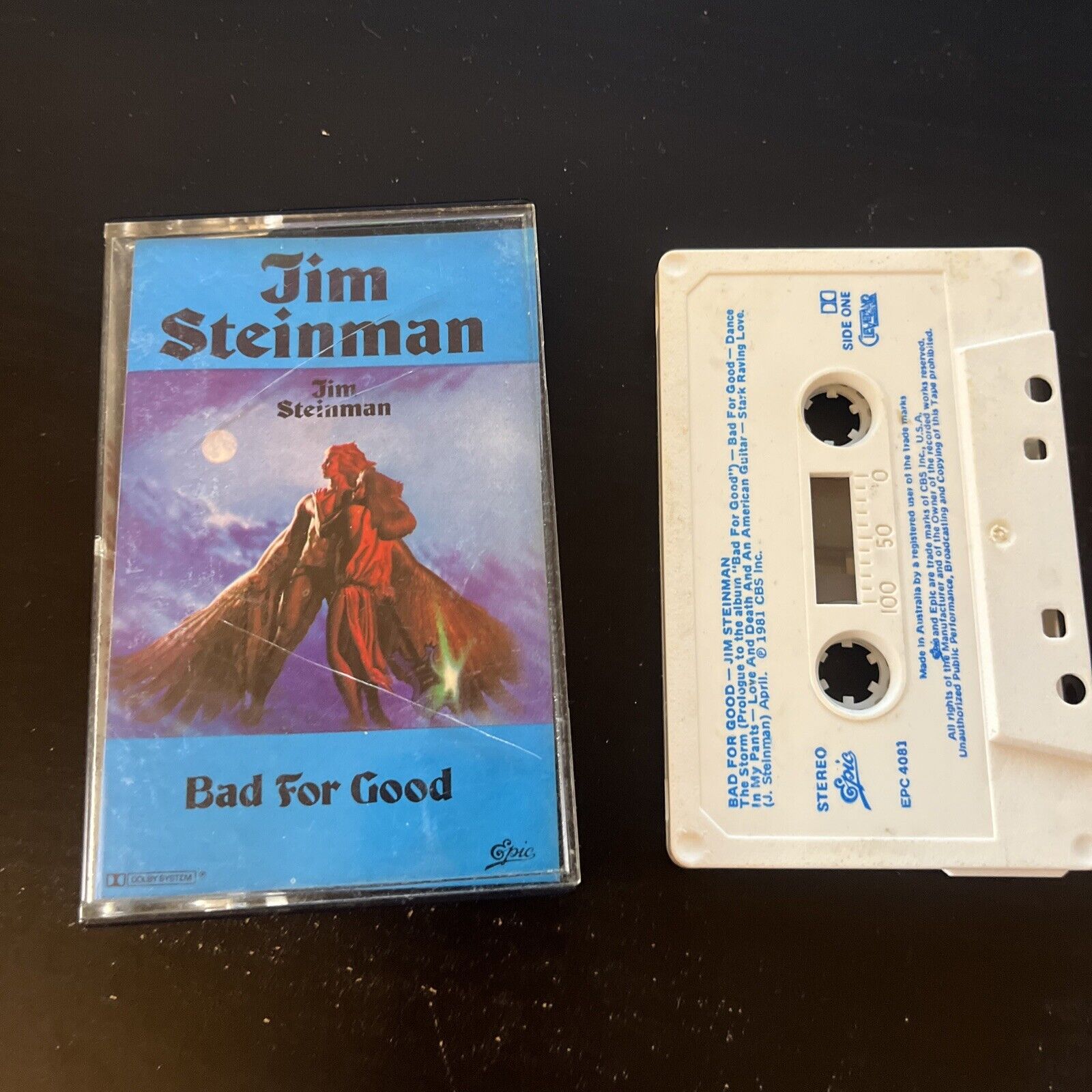 Jim Steinman - Bad For Good (Cassette Tape, 1981) Epc 4081 – Retro Unit