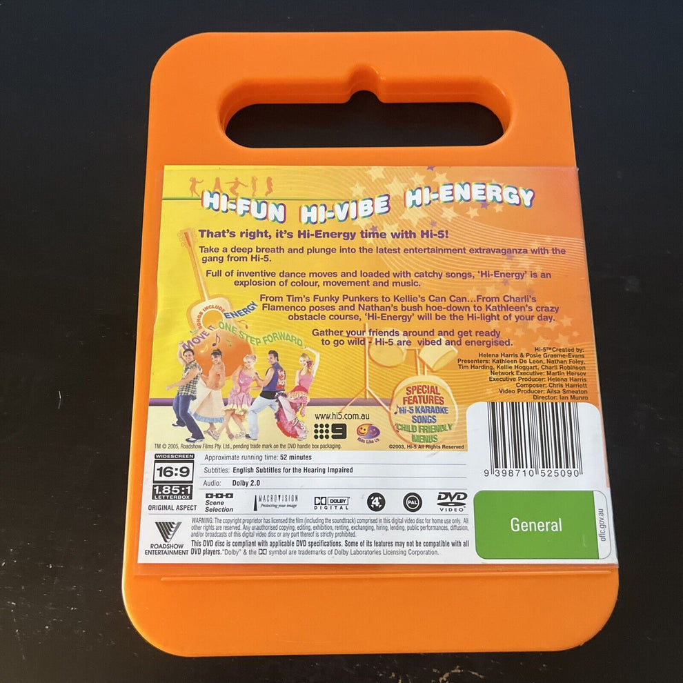 Hi-5 Hi Energy (DVD, 2003) Kathleen De Leon, Nathan Foley, Tim Harding ...