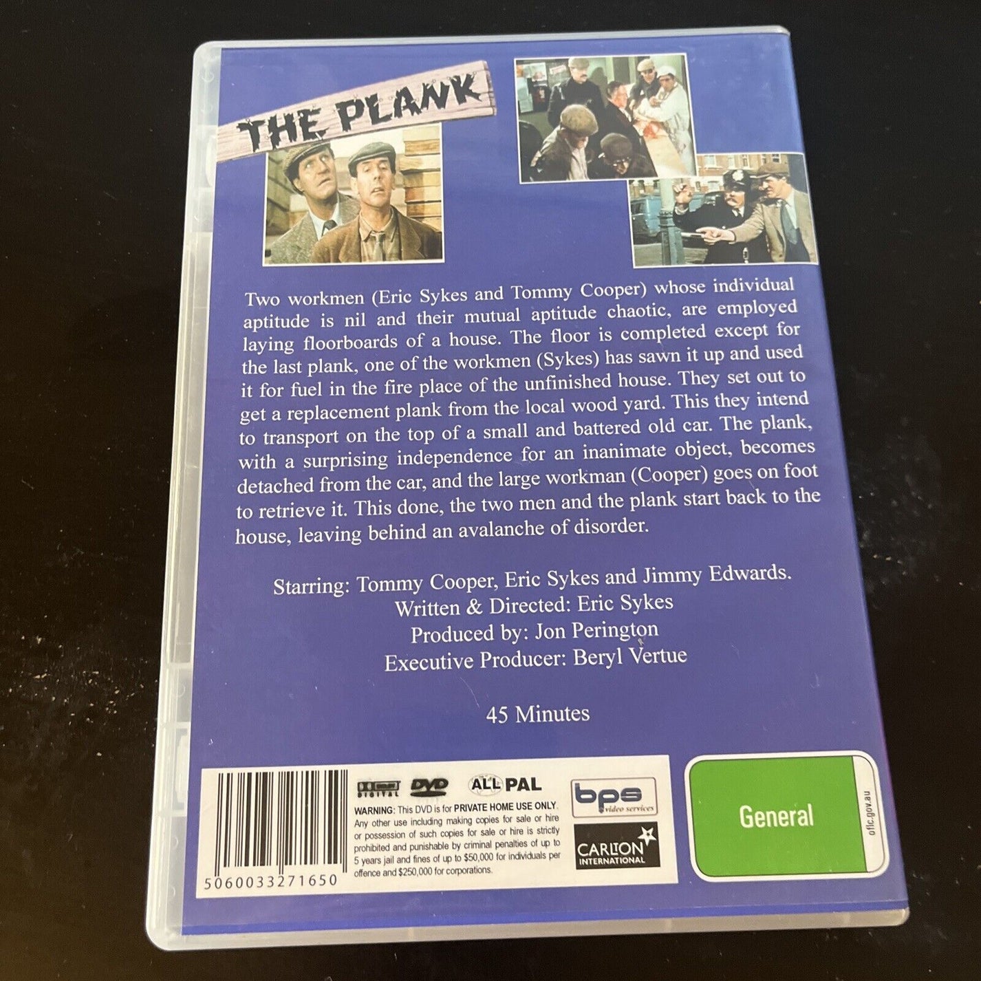 The Plank (DVD, 1967) Tommy Cooper, Eric Sykes NEW All Regions – Retro Unit