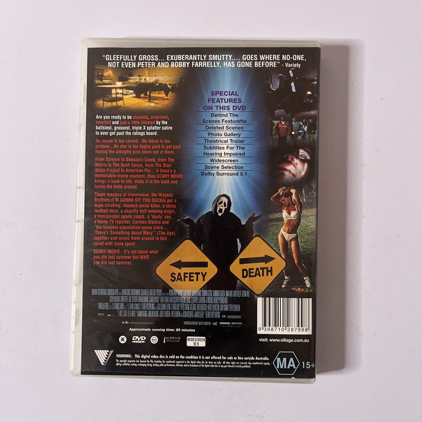 Scary Movie (DVD, 2000) Shawn Wayans, Shannon Elizabeth Region 4 ...