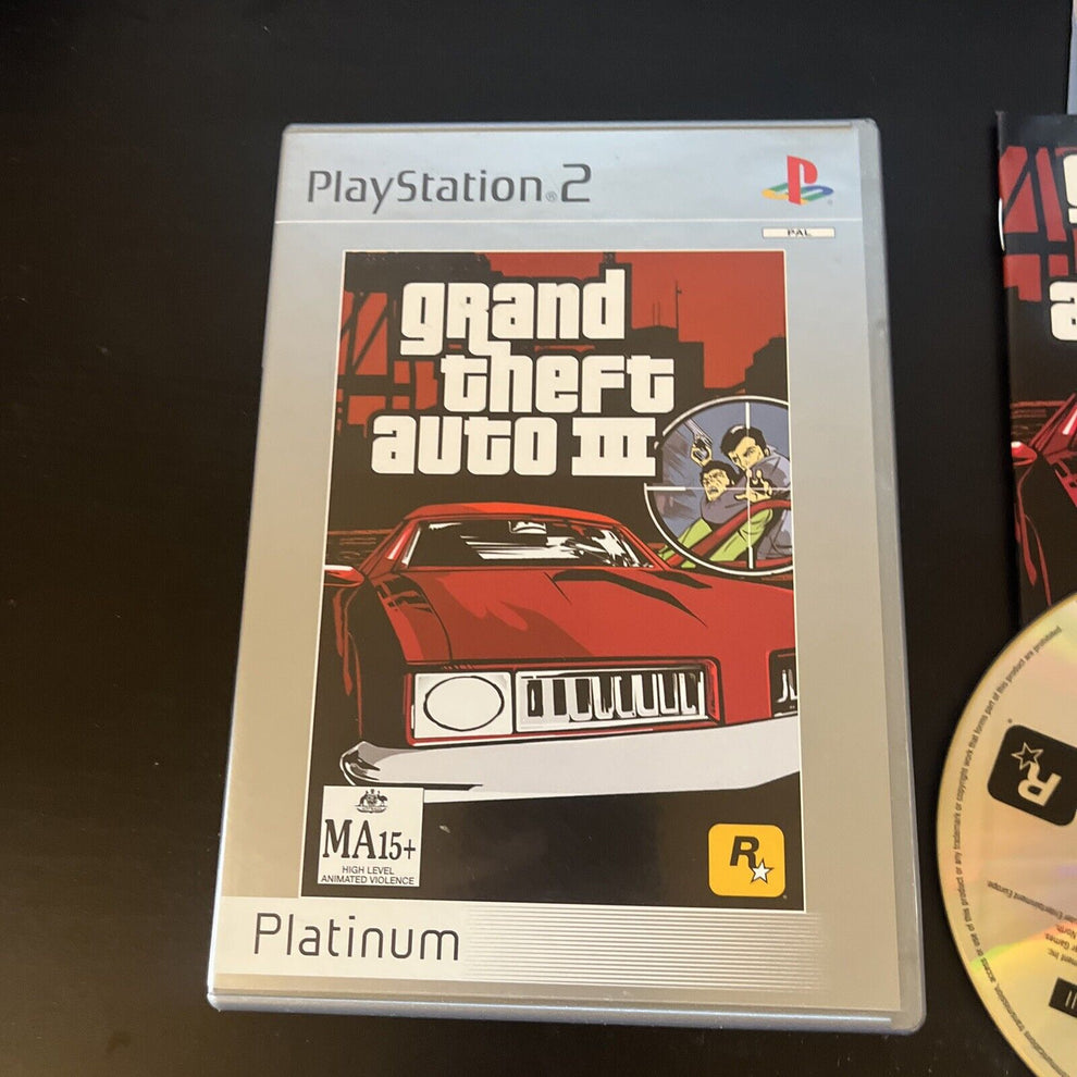 Grand Theft Auto III 3 - Sony Playstation 2 PS2 Game - With Manual & M ...