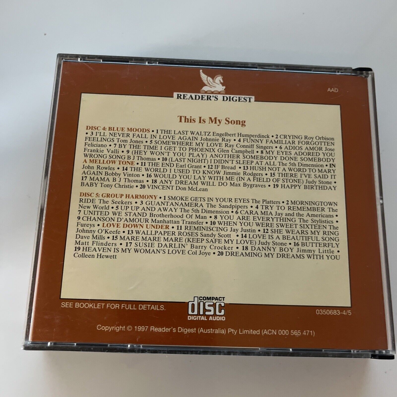 Reader's Digest - This Is My Song (CD, 1997, 2-Disc) – Retro Unit