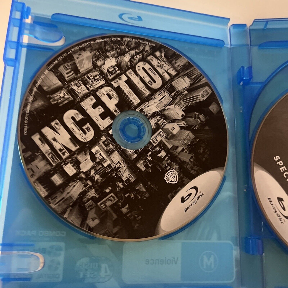 Inception (Blu-ray + DVD, 2010, 4-Disc) Region 4 – Retro Unit