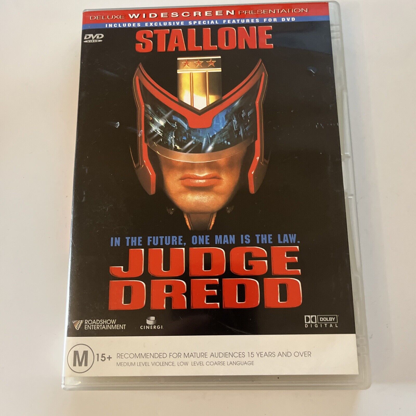 Judge Dredd (DVD, 1995) Rob Schneider, Sylvester Stallone Region 4 ...