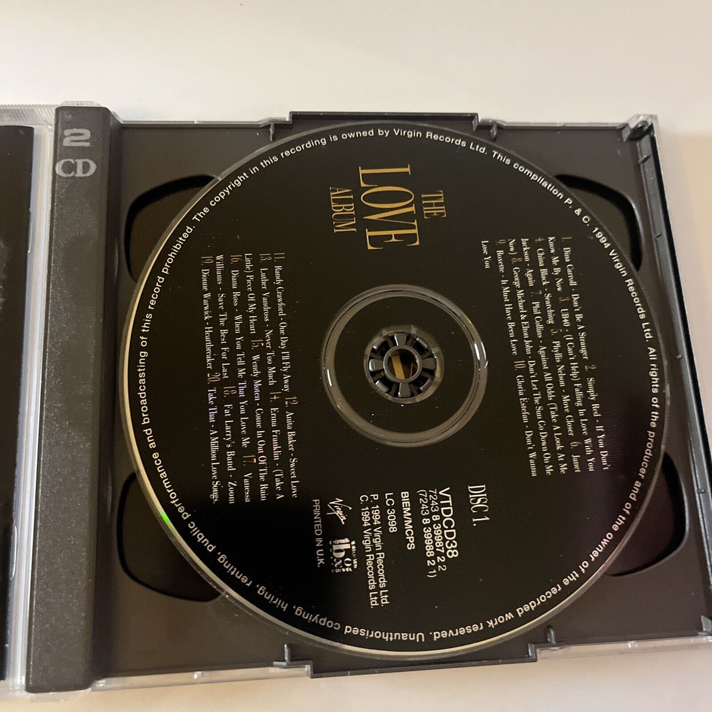 The Love Album by Various Artists (CD, 1994, 2-Disc) – Retro Unit