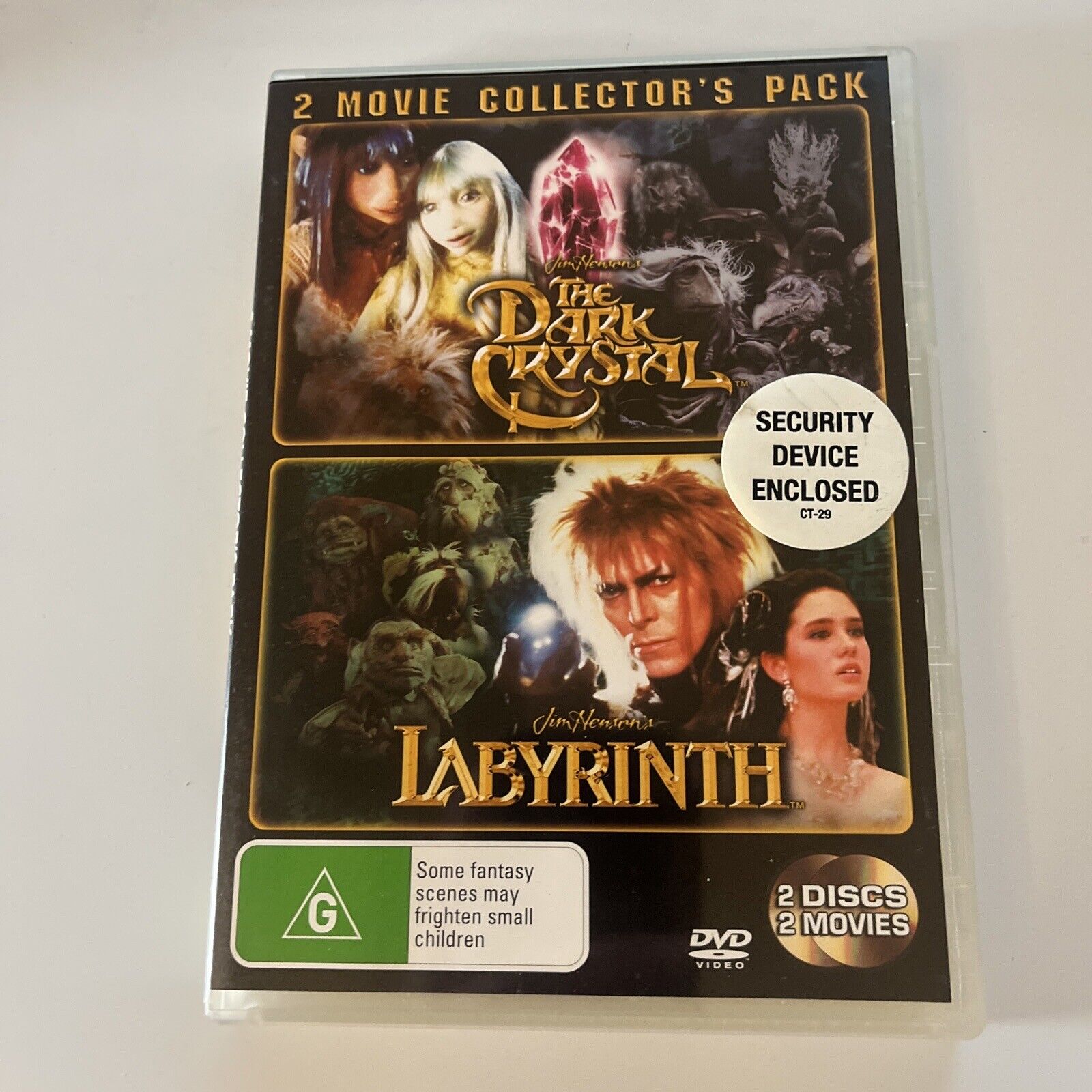 The Dark Crystal / Labyrinth (DVD, 2-Disc) David Bowie Region 4 – Retro ...