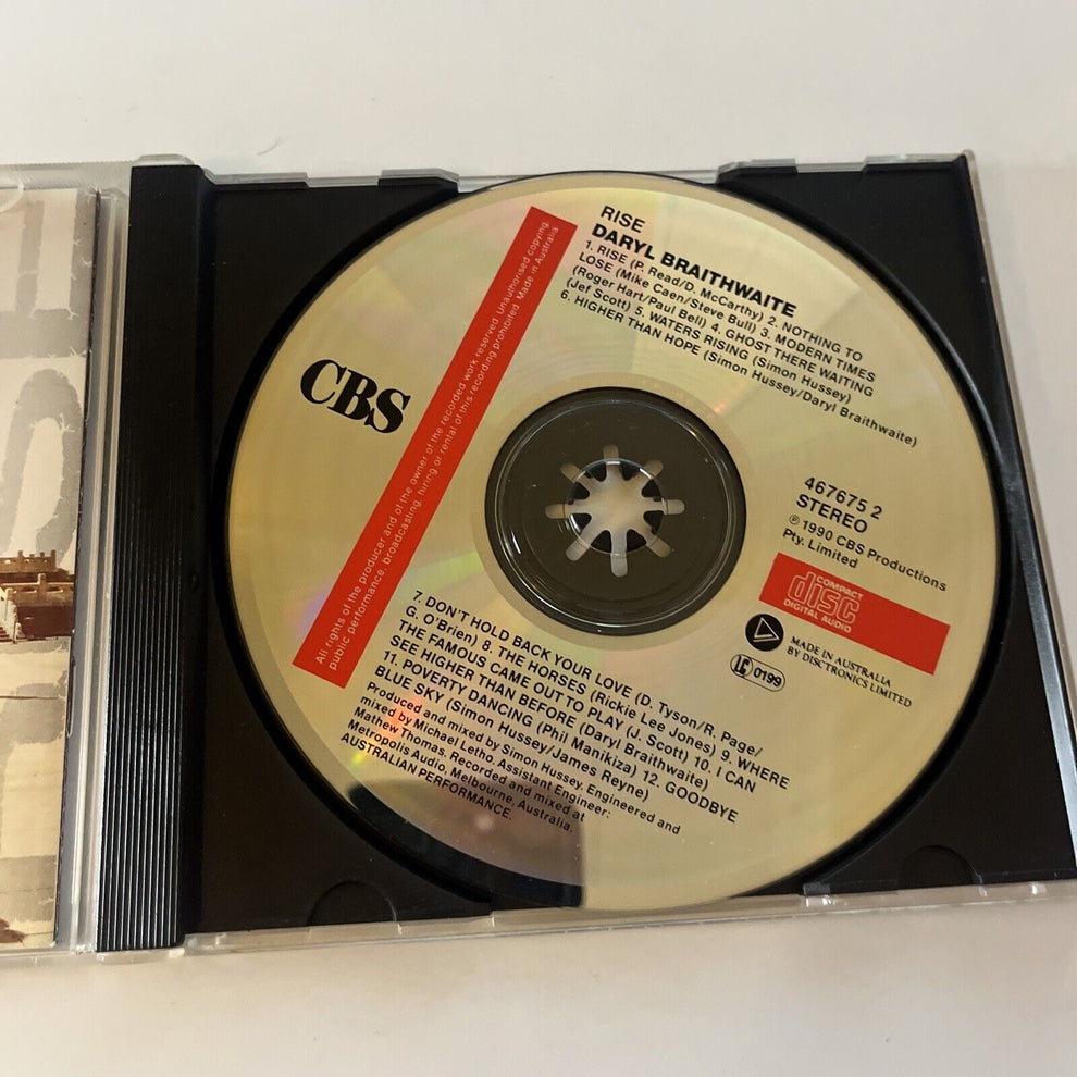 Daryl Braithwaite - Rise (CD, 1990, CBS (Aust.)) – Retro Unit
