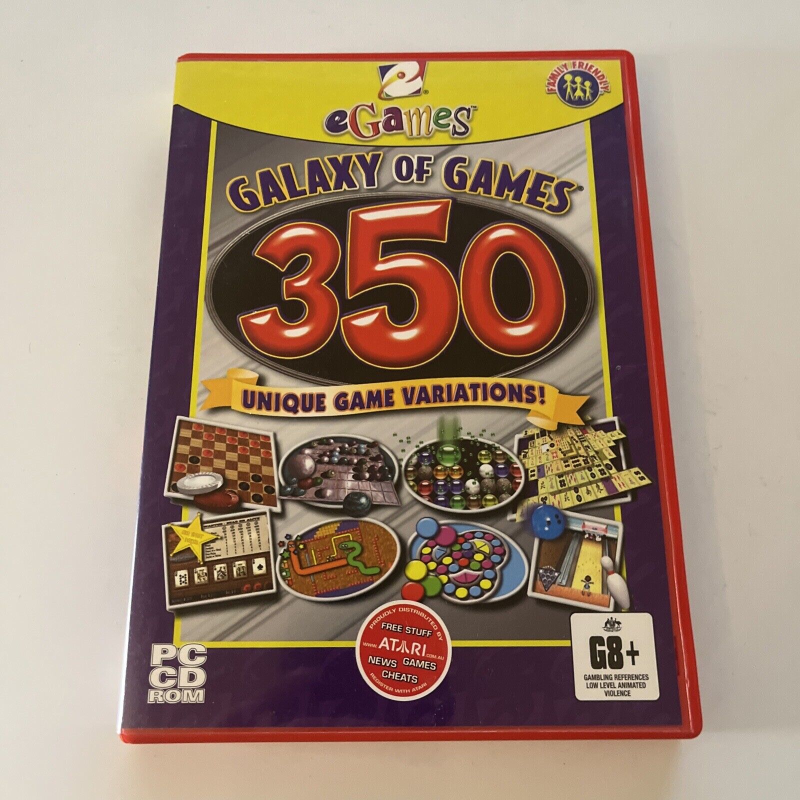 Galaxy Of Games 350 Unique Game Variations PC CDROM – Retro Unit
