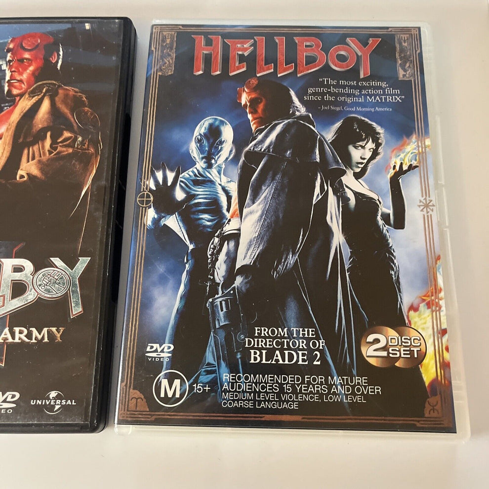 Hellboy / Hellboy II The Golden Army (DVD, 2008, 3-Disc) Region 4 ...