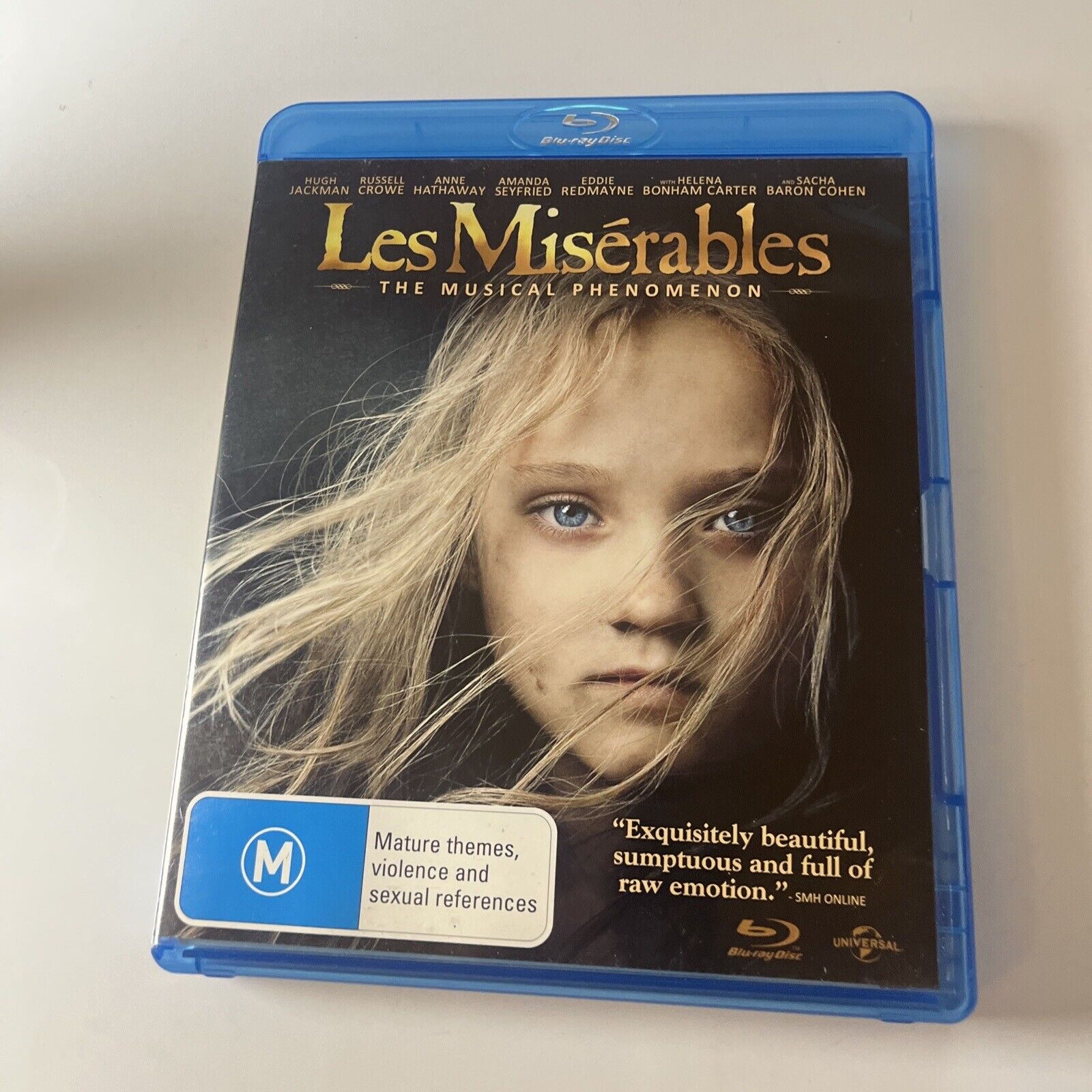 Les Miserables (Blu-ray, 2012) Hugh Jackman, Russell Crowe Region B ...