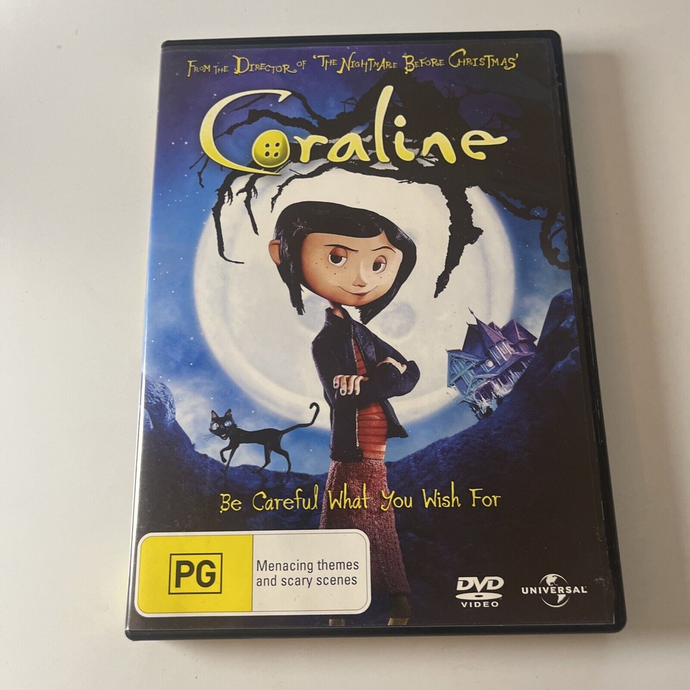 Coraline (DVD, 2009) Dakota Fanning, Teri Hatcher Animated Film Region ...