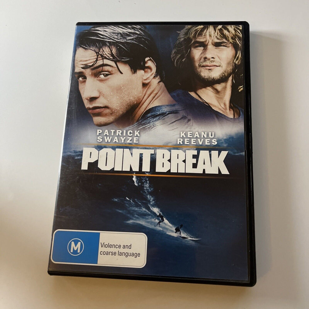 Point Break (DVD, 1991) Patrick Swayze, Keanu Reeves Region 4 – Retro Unit