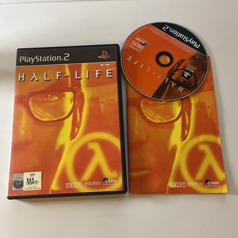 Half-Life PS2 Sony Playstation 2 PAL Shooter 2000 Game with Manual Com ...