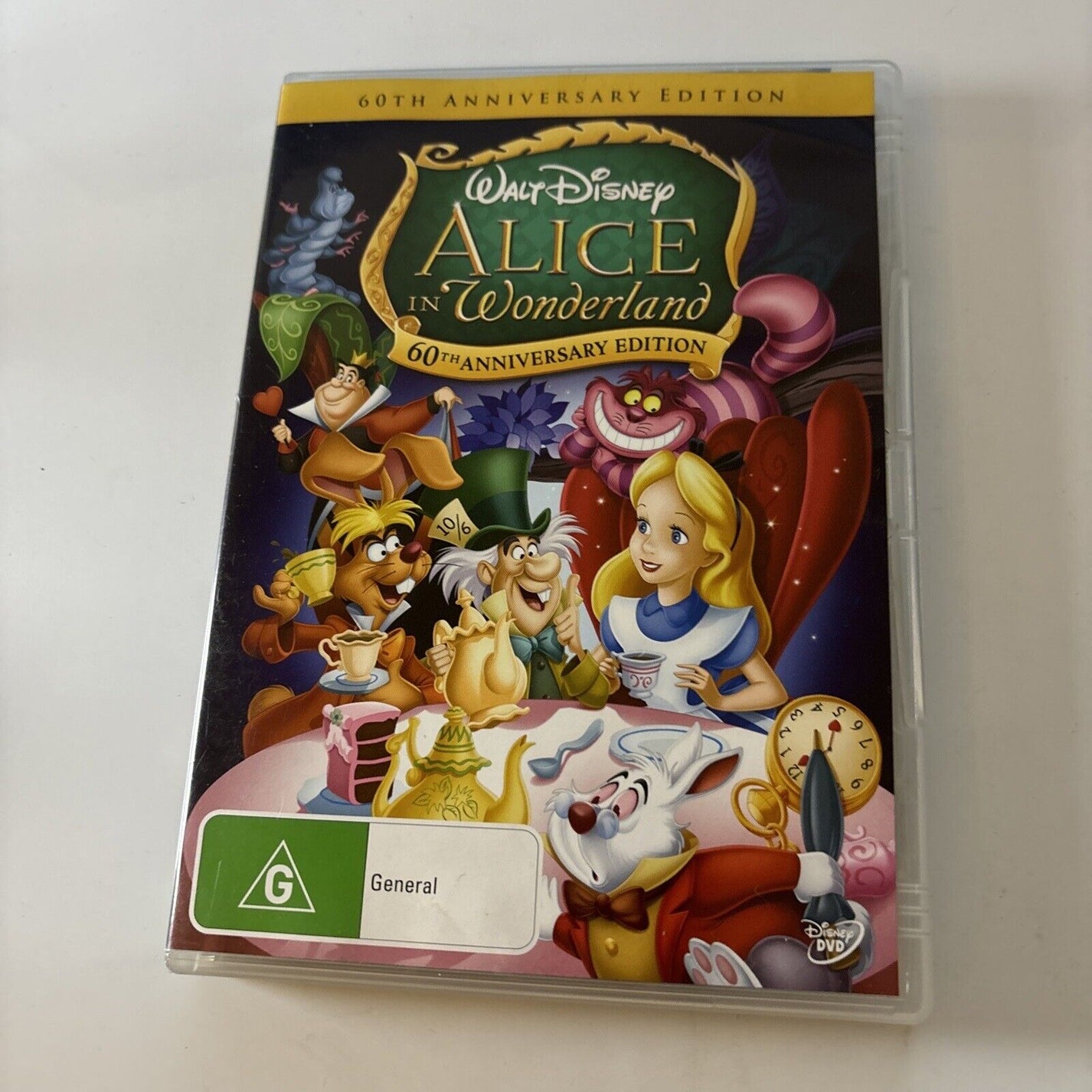 Alice In Wonderland 60th Anniversary Edition (DVD, 1951) Disney Region – Retro Unit