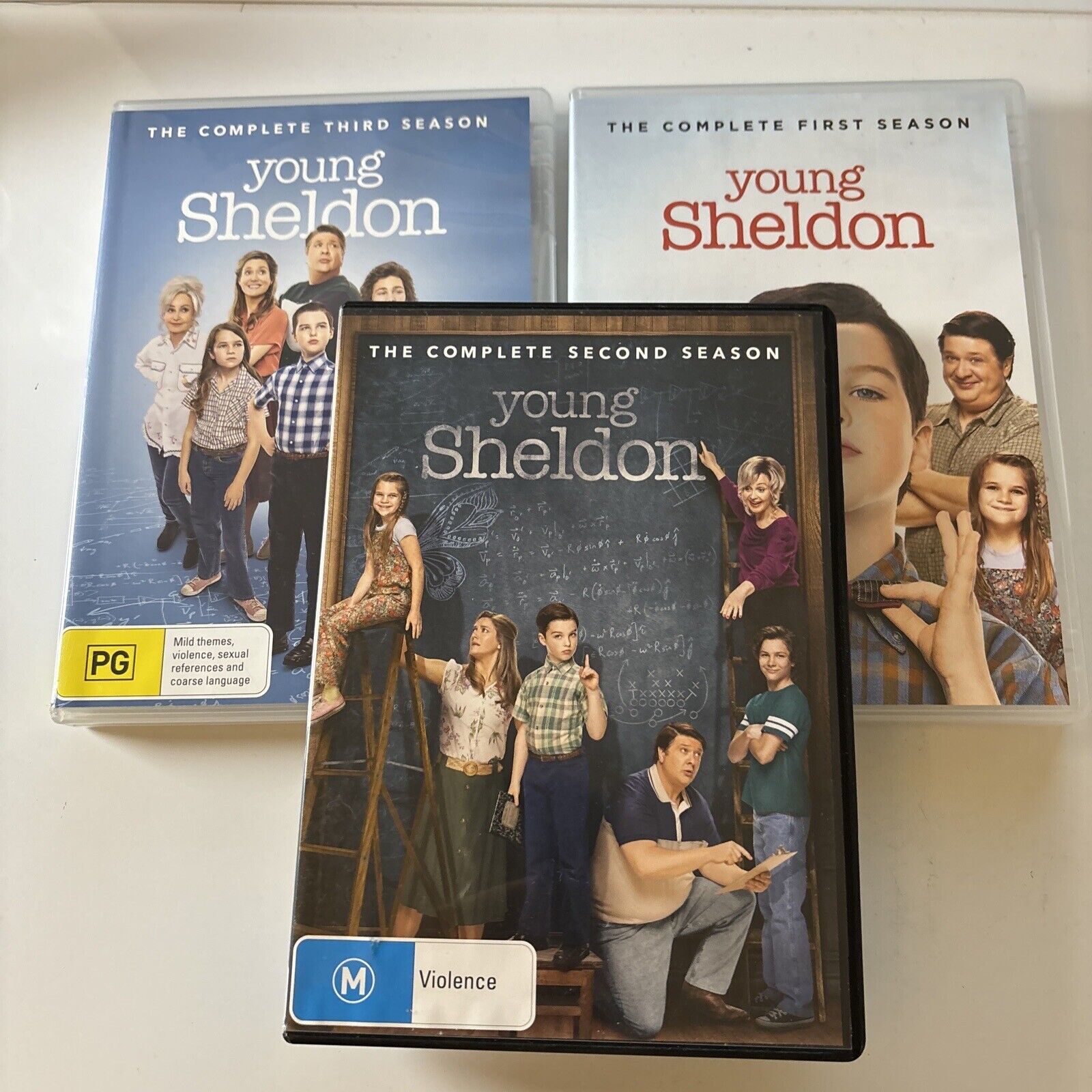 Young Sheldon : Season 1, 2 & 3 (DVD, 2020, 6-Disc) Region 4 – Retro Unit