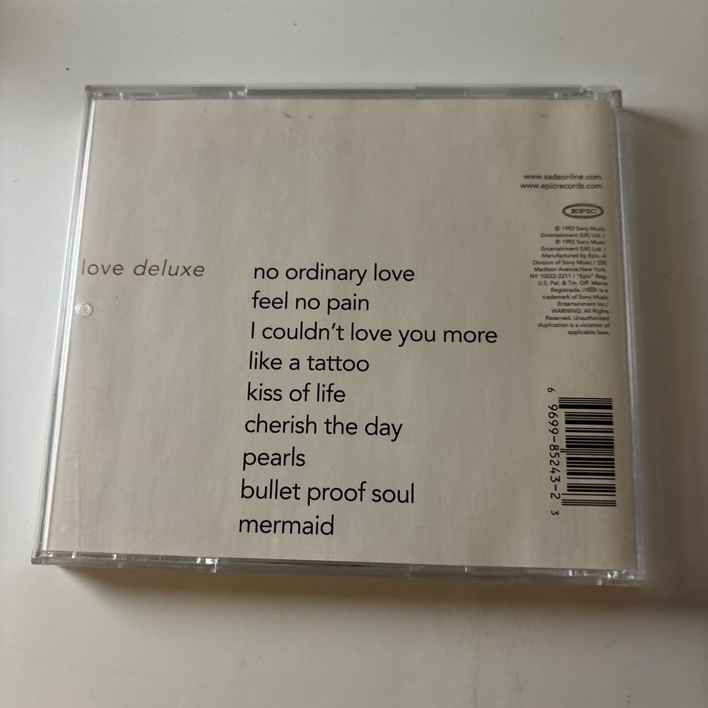 Sade - Love Deluxe (CD, 2000) Ek-85243 – Retro Unit