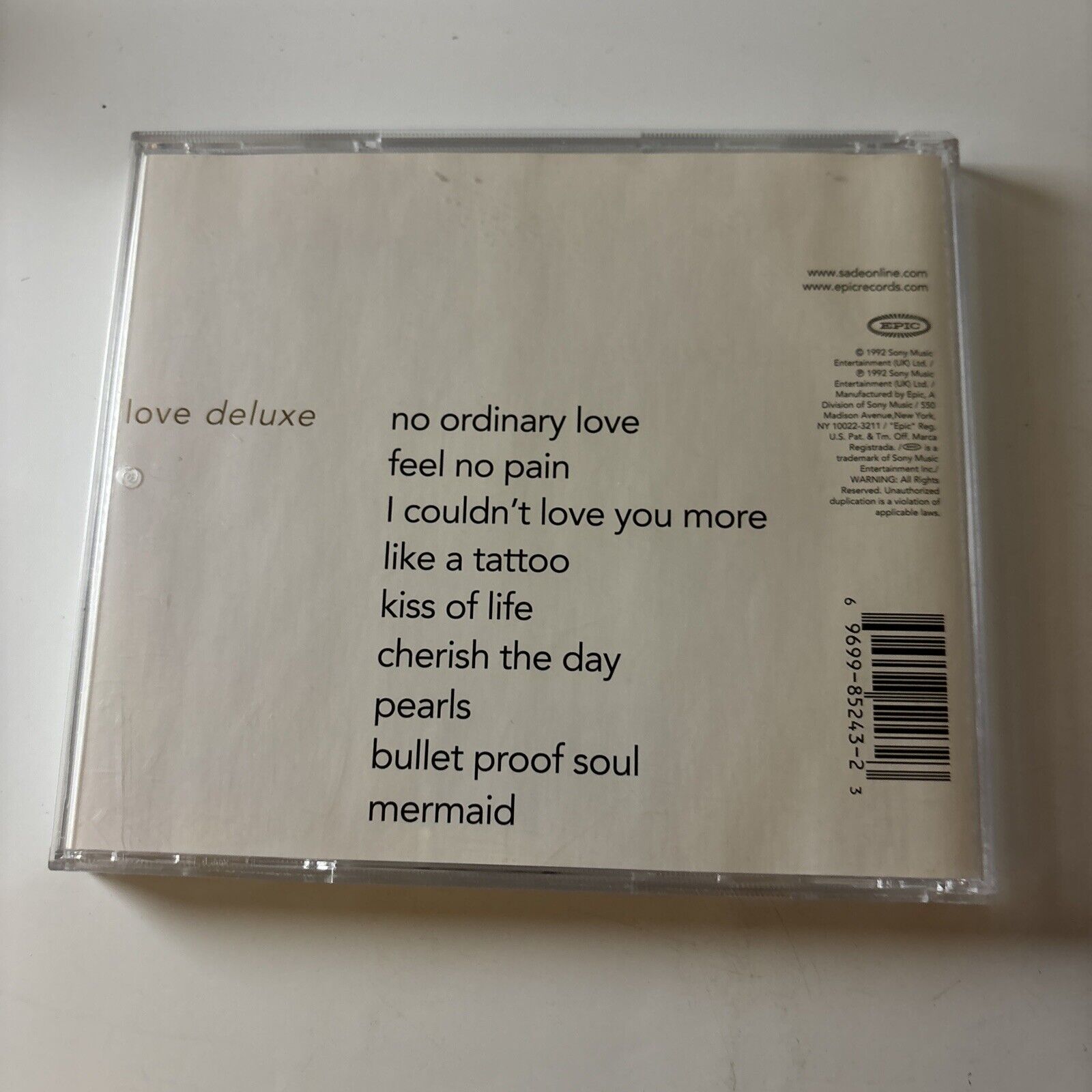 Sade - Love Deluxe (CD, 2000) Ek-85243 – Retro Unit