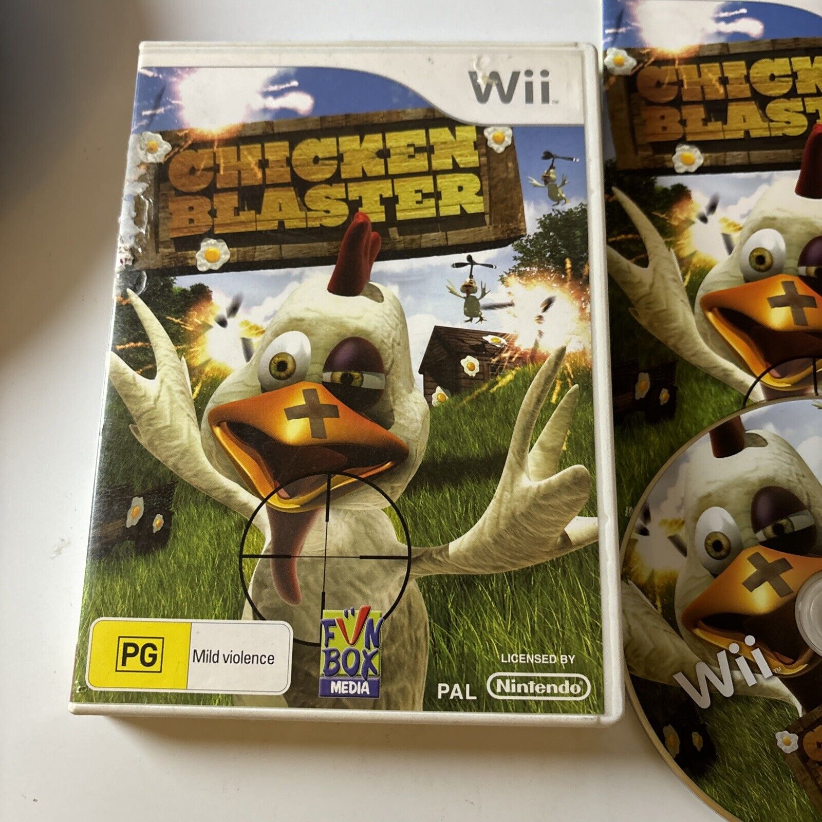 Chicken Blaster Nintendo Wii PAL Complete With Manual Retro Unit Chicken Blaster Nintendo Wii PAL Complete With Manual Retro Unit