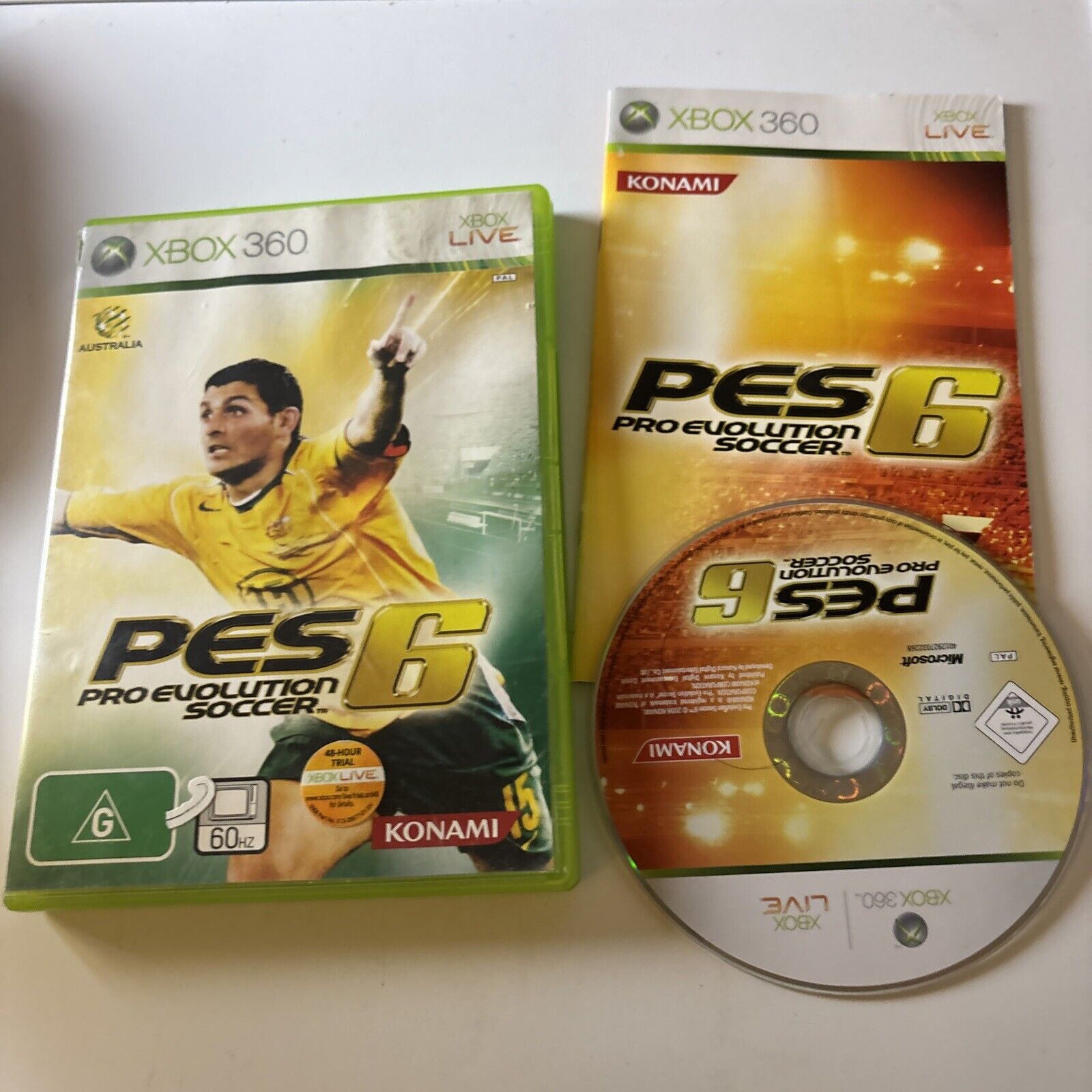 PES Pro Evolution Soccer 6 - Xbox 360 - Manual - 2006 PAL – Retro Unit