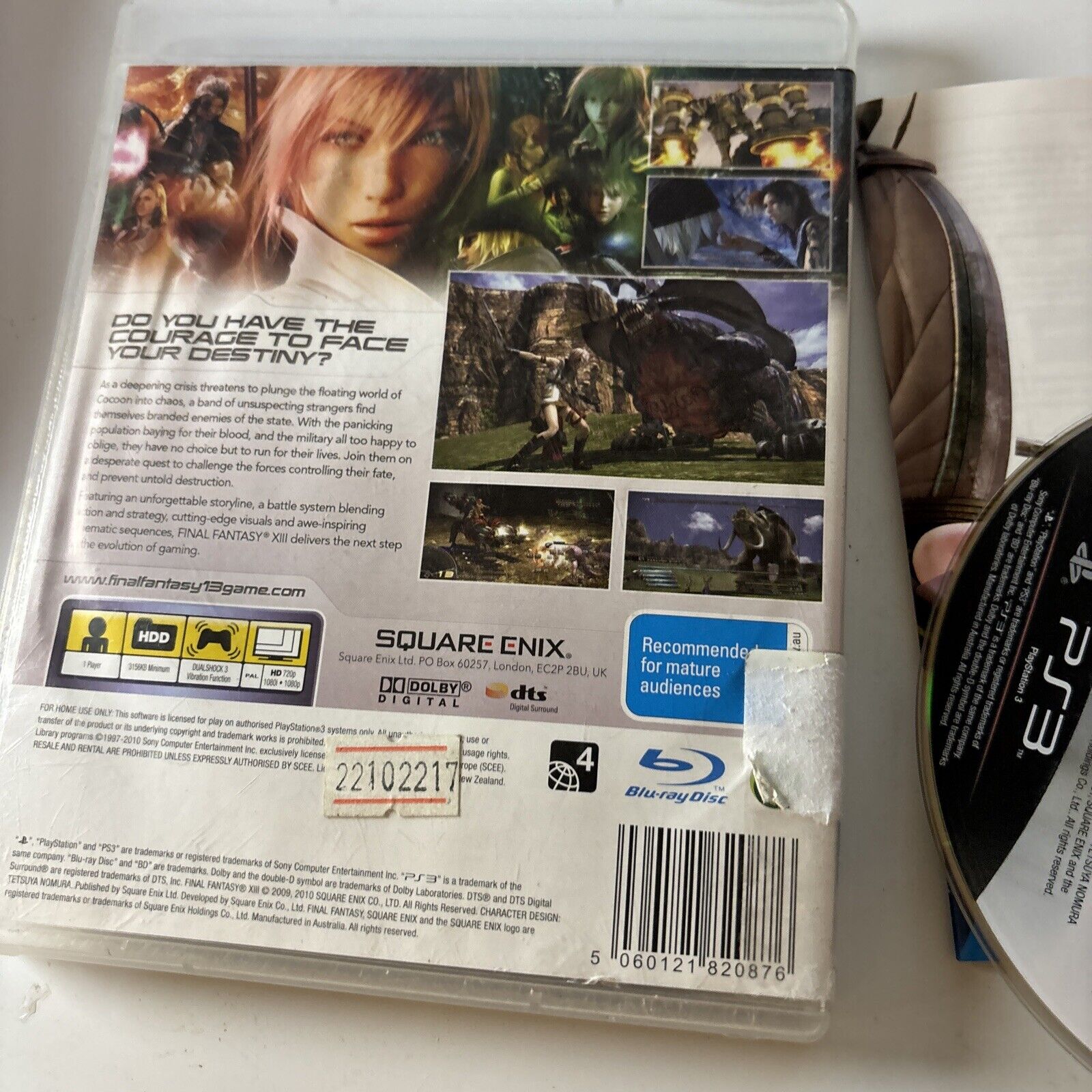 Final Fantasy XIII PS3 Game PlayStation 3 Complete with Manual – Retro Unit