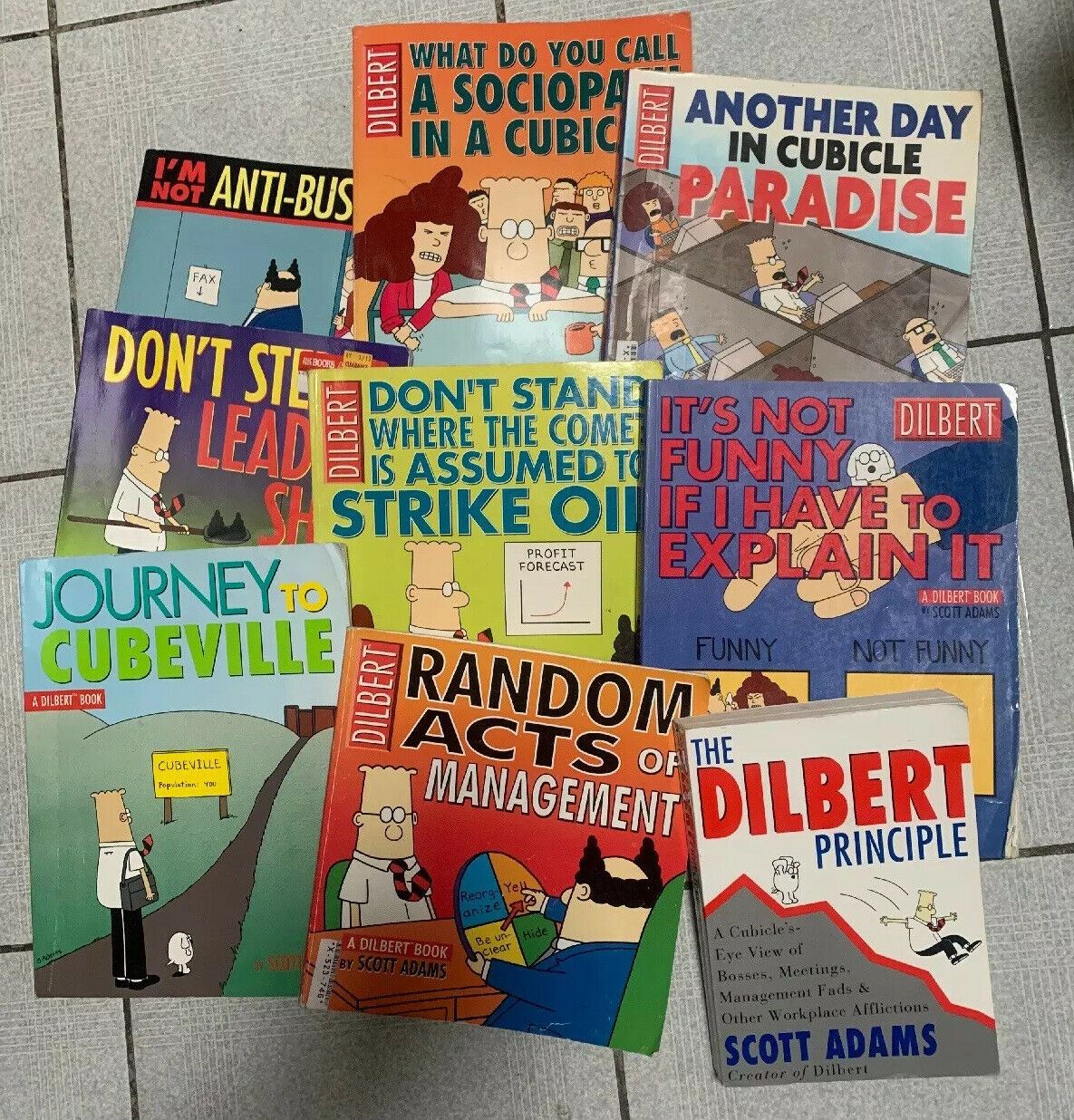 9x Dilbert Comic Books Set By Scott Adams - 9 Books – Retro Unit