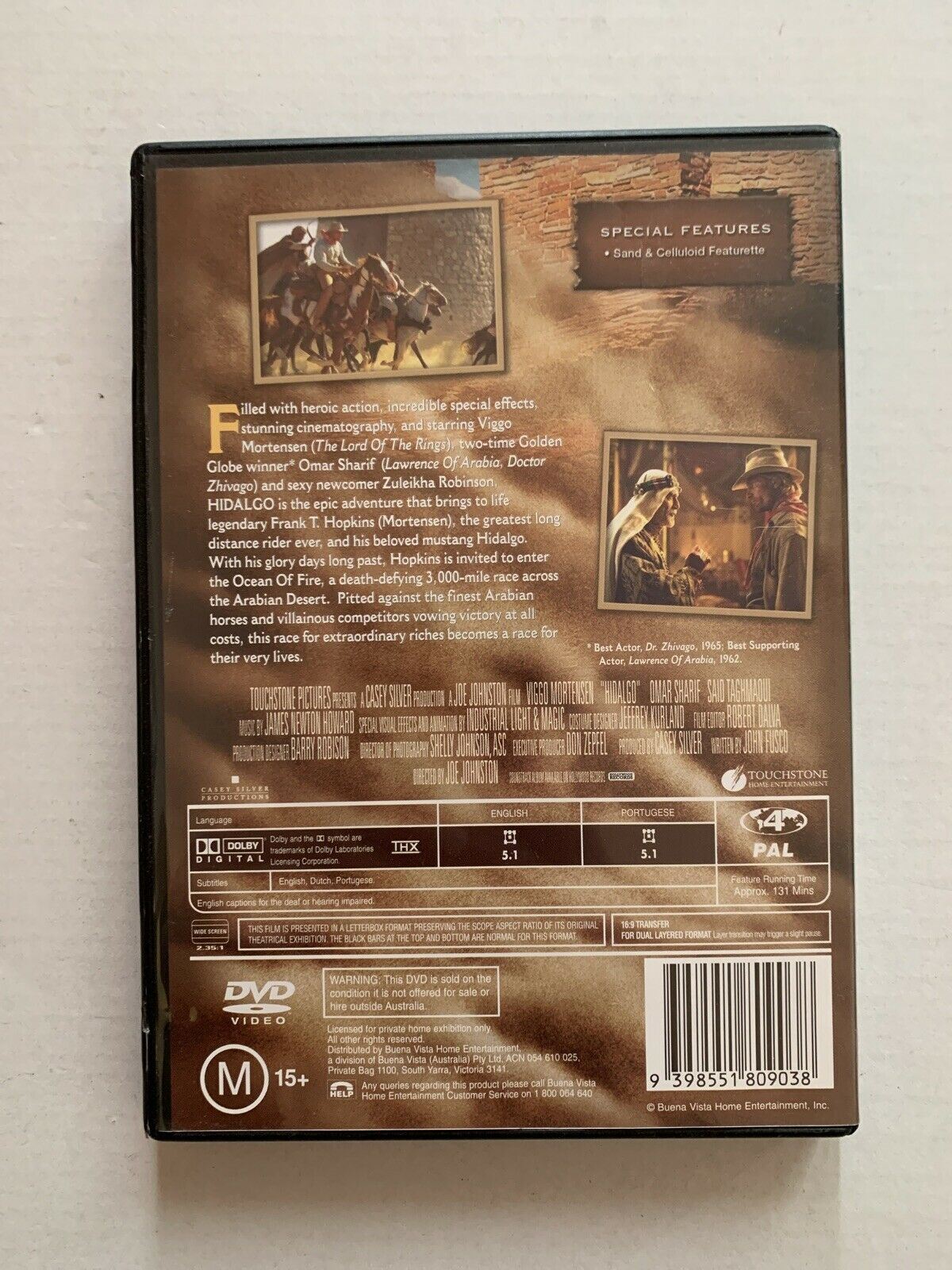 Hidalgo (DVD, 2005) Viggo Mortensen. Region 4 – Retro Unit