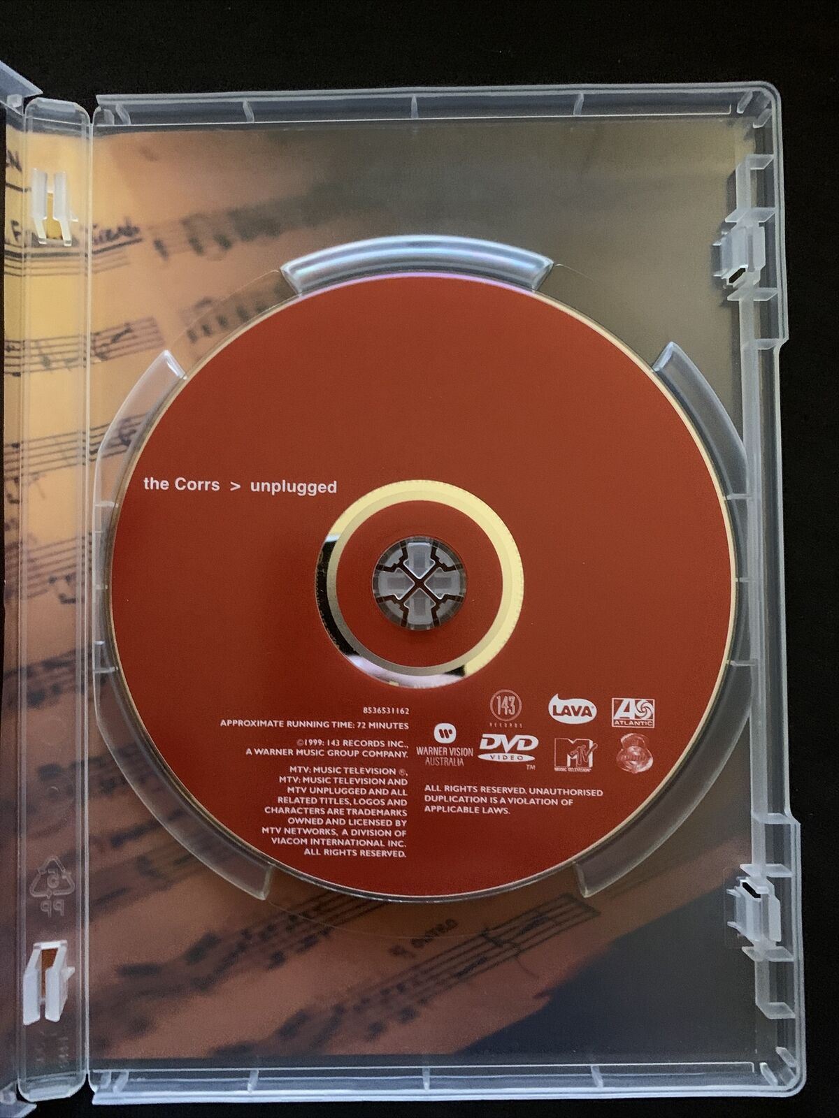 The Corrs Unplugged by The Corrs (DVD, Feb-2000) Region 4 – Retro Unit