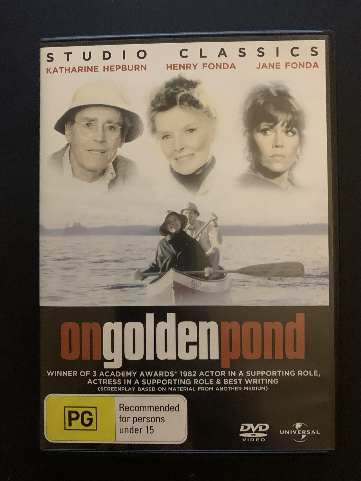 On Golden Pond (DVD, 1981) Katharine Hepburn, Henry Fonda, Jane Fonda ...