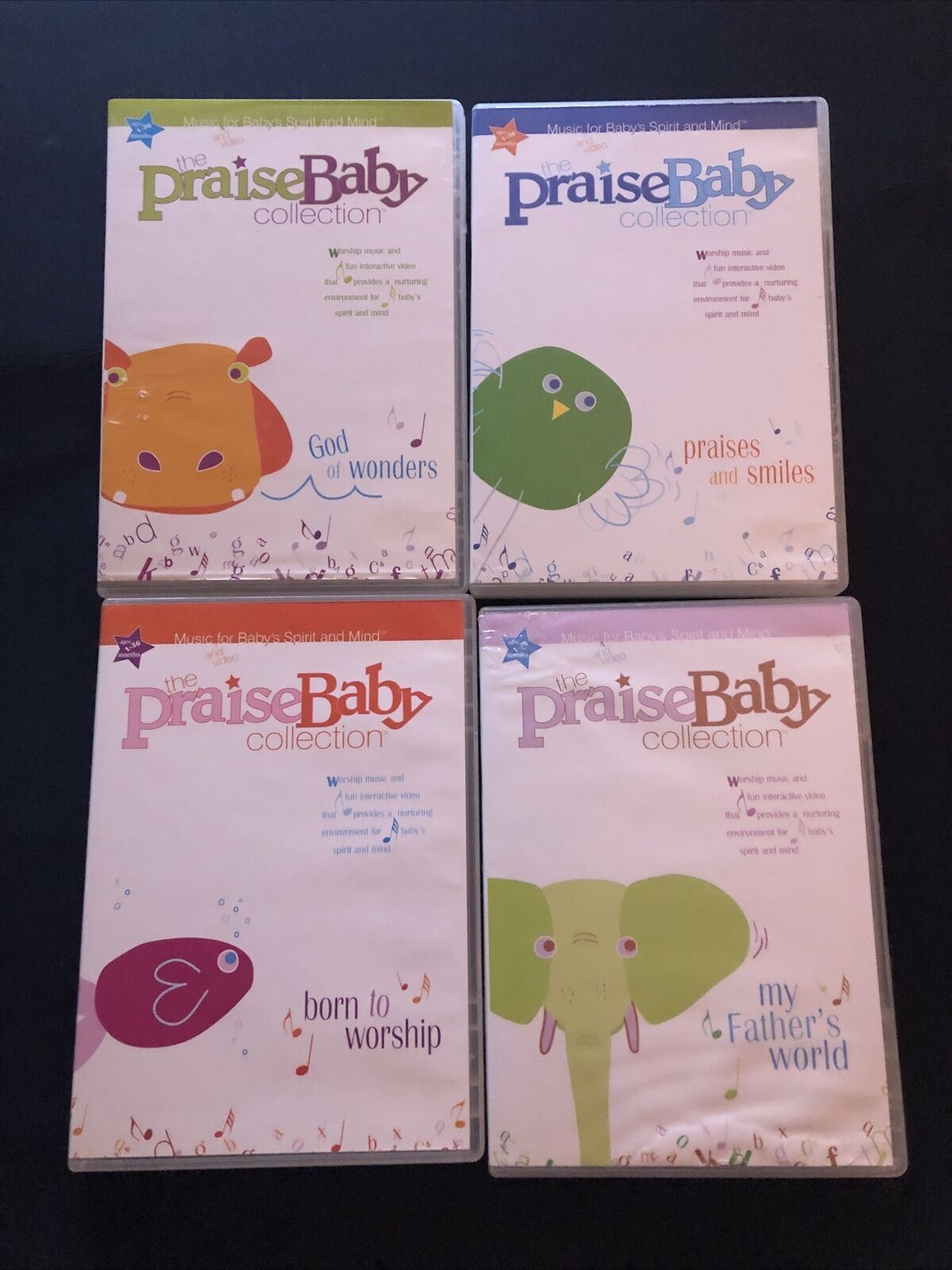 The Praise Baby Collection Gift Set - 4x DVD God of Wonders, Born to W ...