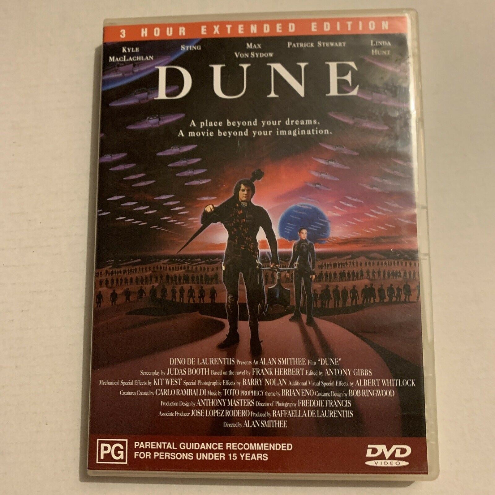 Dune - 3 Hour Extended Edition (DVD, 1984) Kyle MacLachlan Region Free ...