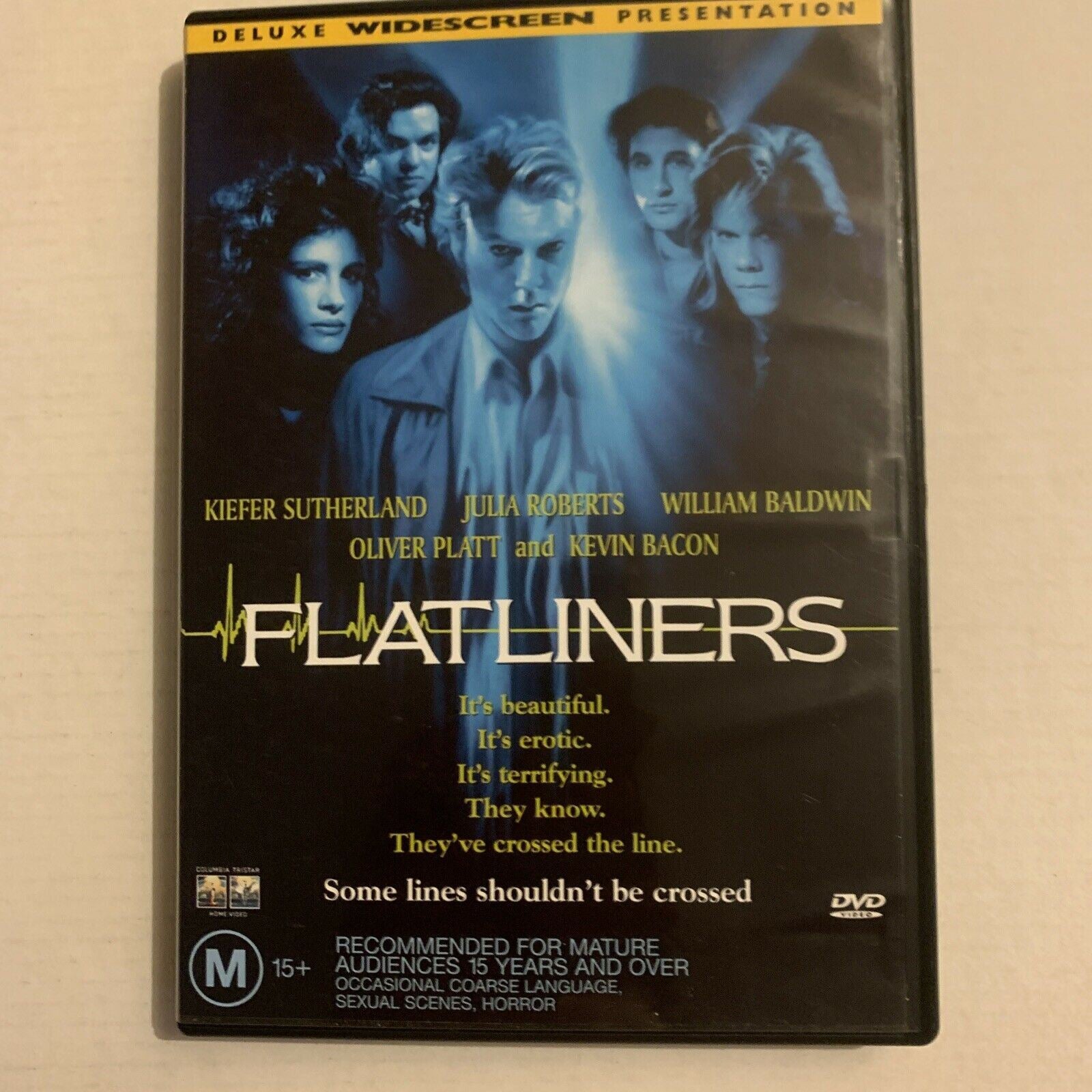 Flatliners (DVD, 1990) Kevin Bacon, Donald Sutherland, Julia Roberts R ...