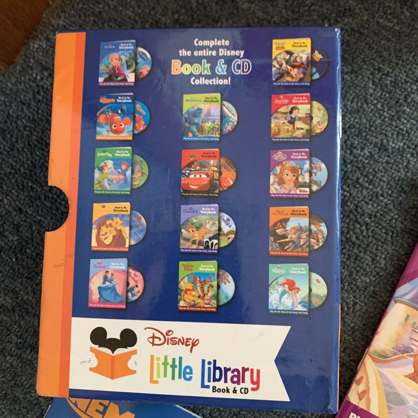 Disney Little Library Book & CD Set (14 books) Frozen Cars, Toy Story ...