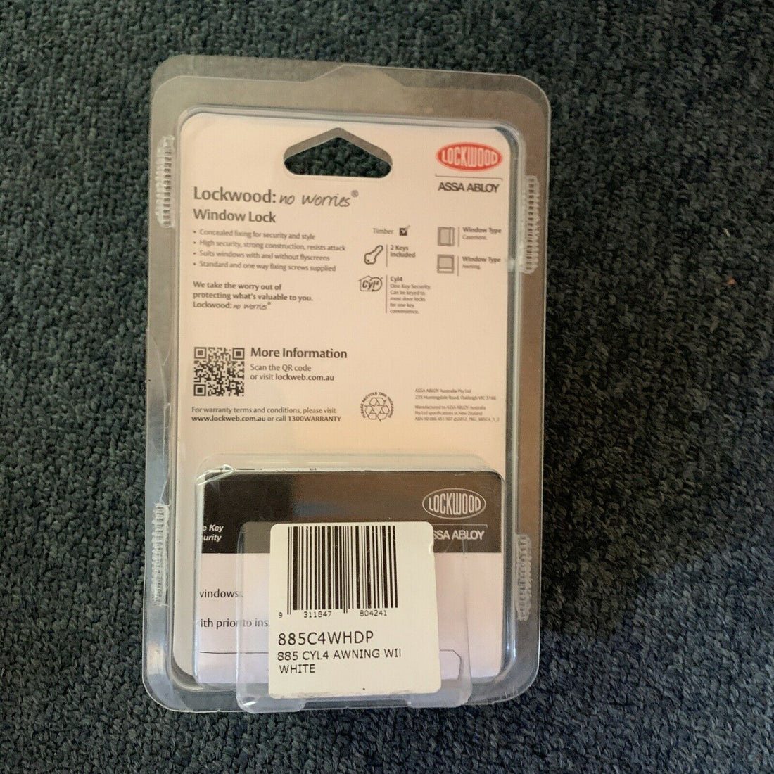 *New* Lockwood 885 Awning Window Lock – Retro Unit