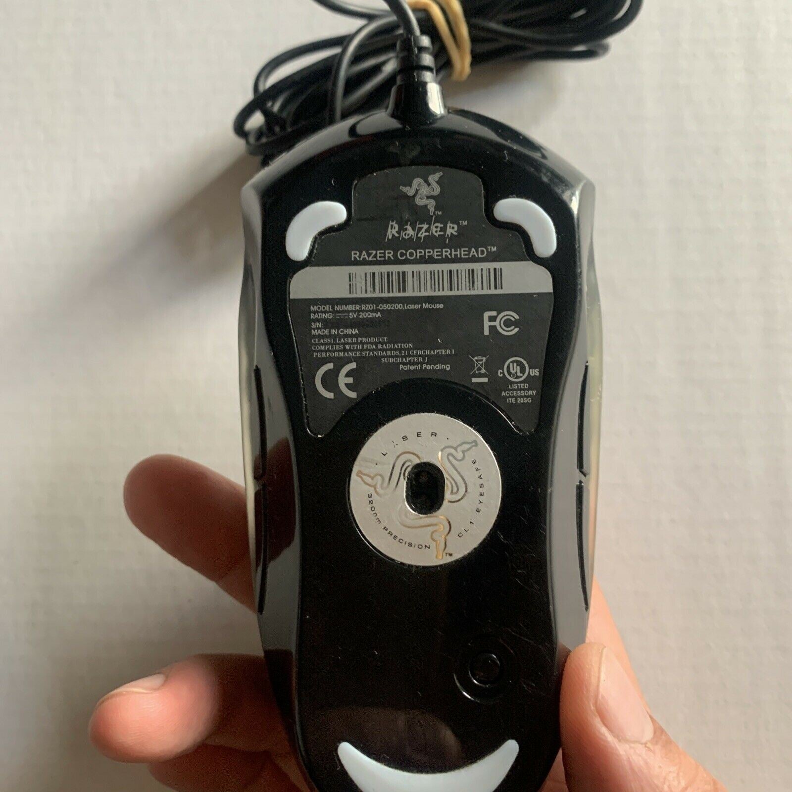 Razer Copperhead Laser High Precision Gaming Mouse with Red LED - 7 Bu ...