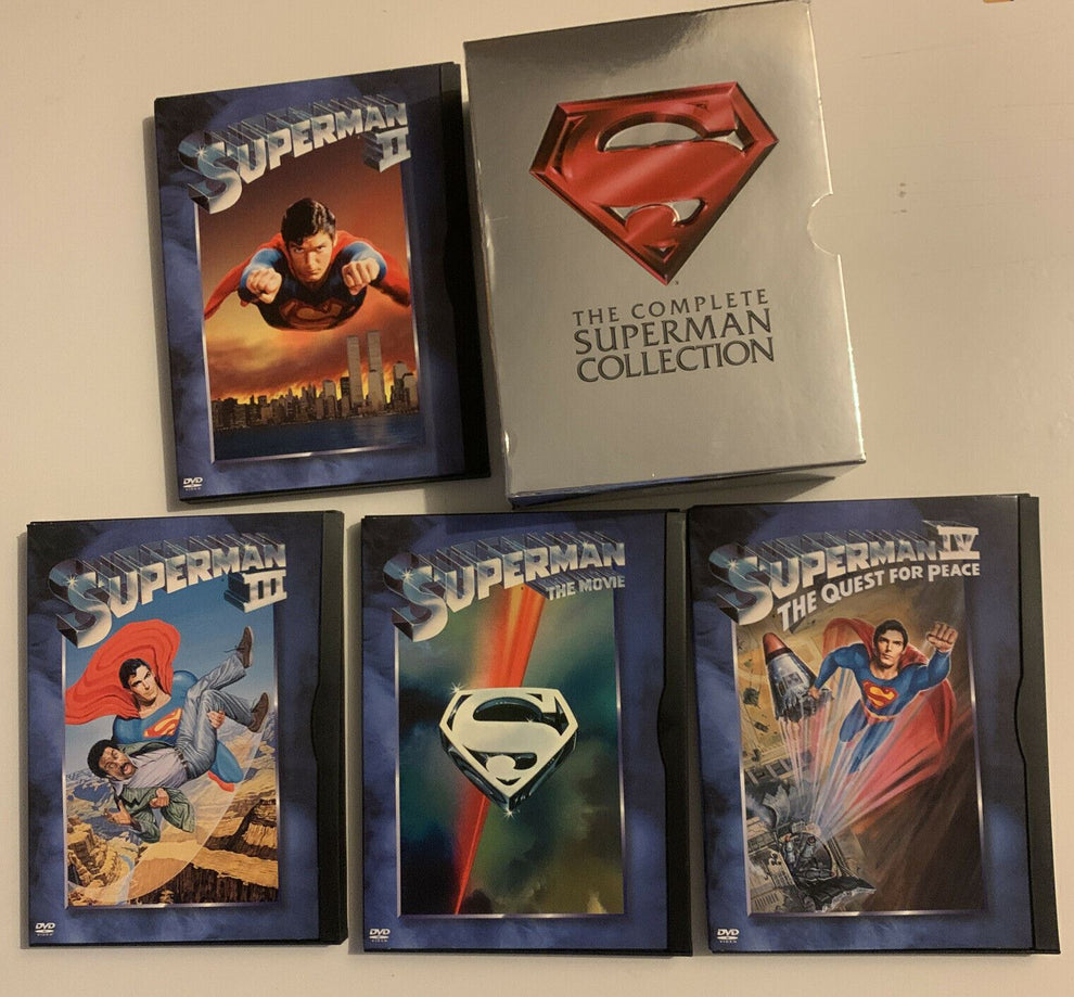 The Complete Superman Collection (DVD, 1987, 4-Disc) Christopher Reeve ...