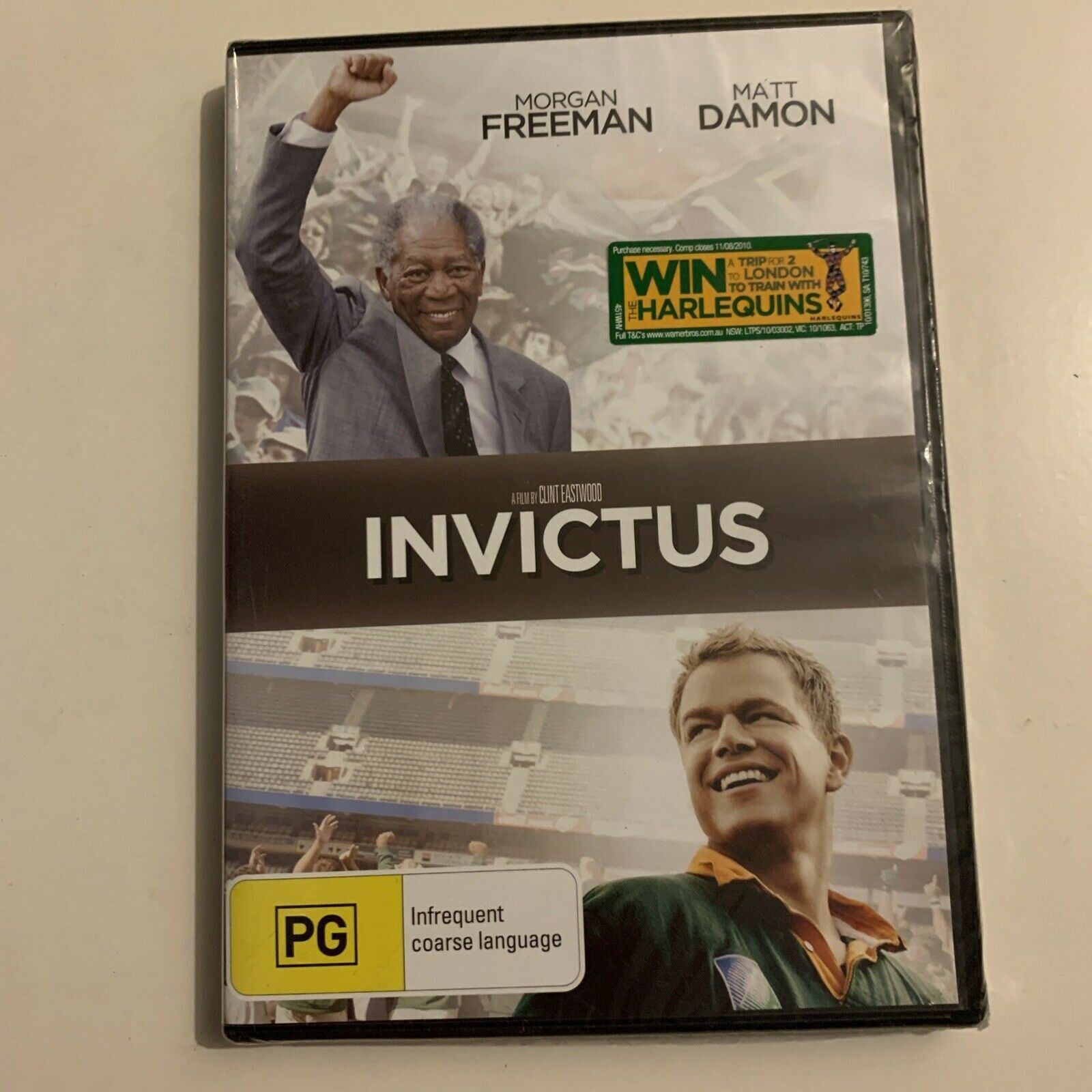*New Sealed* Invictus (DVD, 2009) Matt Damon, Morgan Freeman Region 4 ...