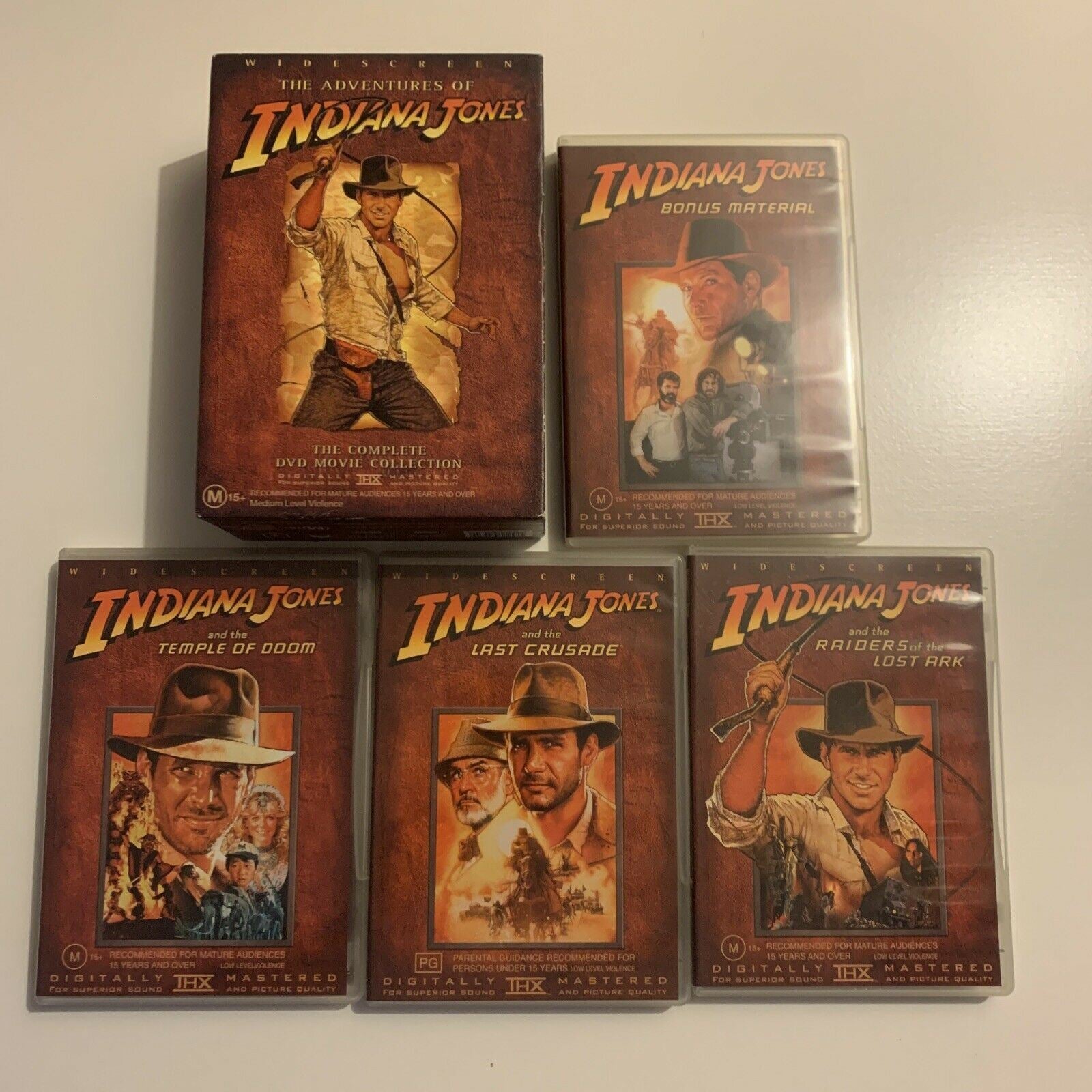 Indiana Jones - The Complete Movie Collection (DVD, 2003, 4-Disc Set ...
