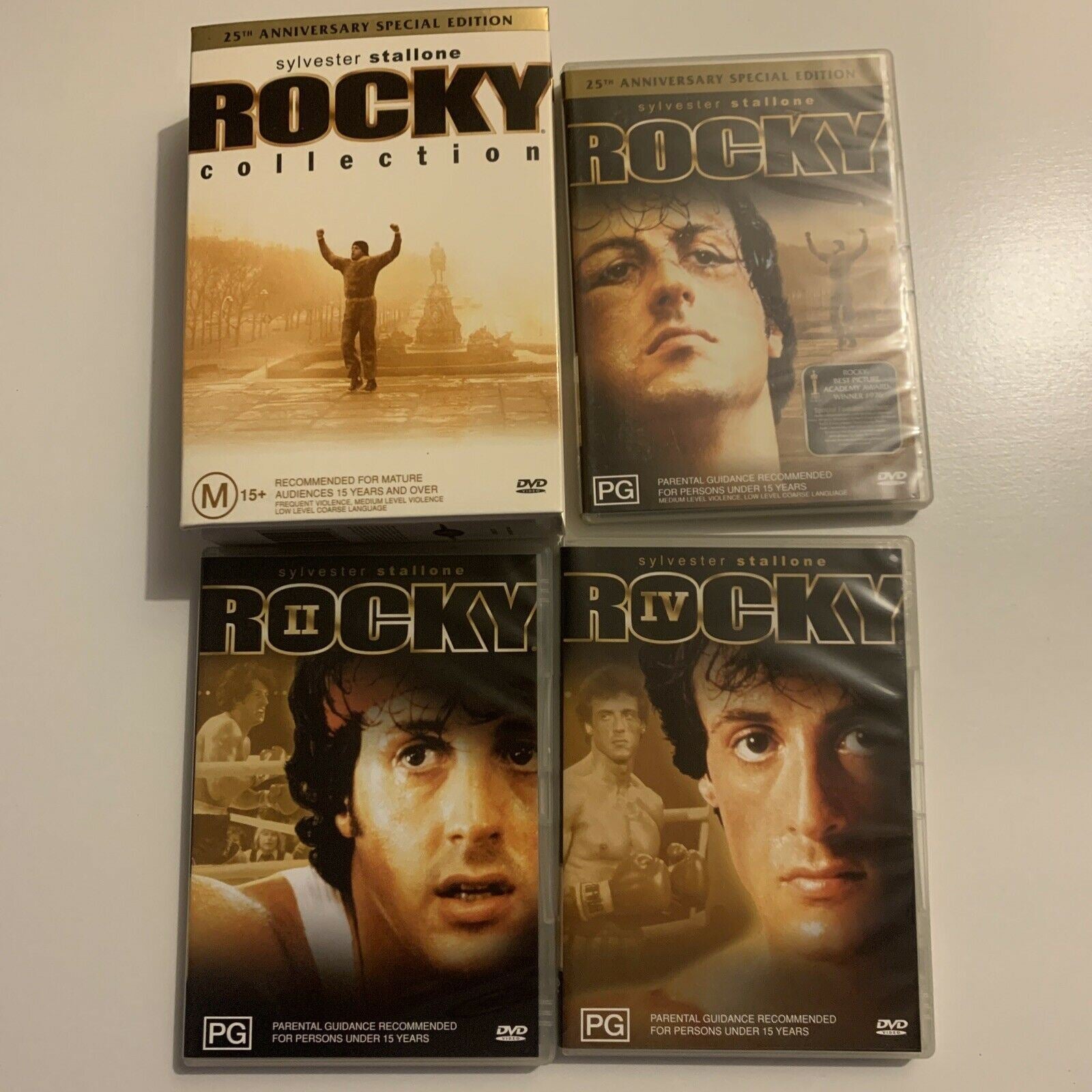 Rocky Collection - 25th Anniversary Special Edition (DVD, 2004, 5-Disc ...