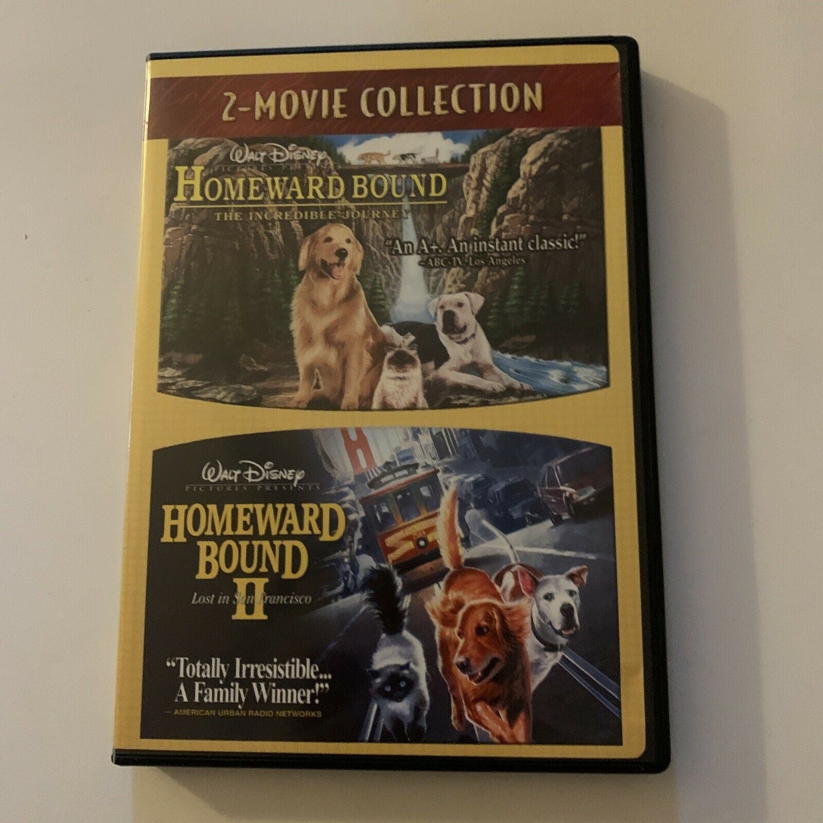 Homeward Bound / Homeward Bound II (DVD, 1996, 2-Disc) Region 1 – Retro ...