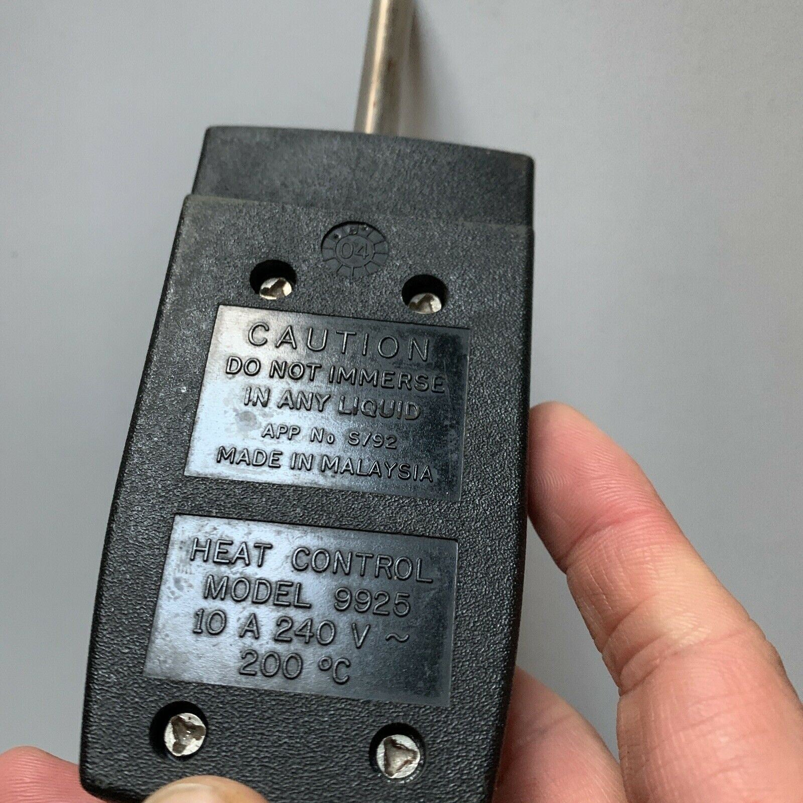Genuine Sunbeam Heat Control Power Probe Model: 9925 10A 240V – Retro Unit