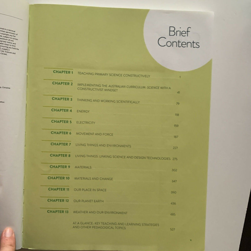 Teaching Primary Science Constructively 5th Ed Keith Skamp & Christine ...