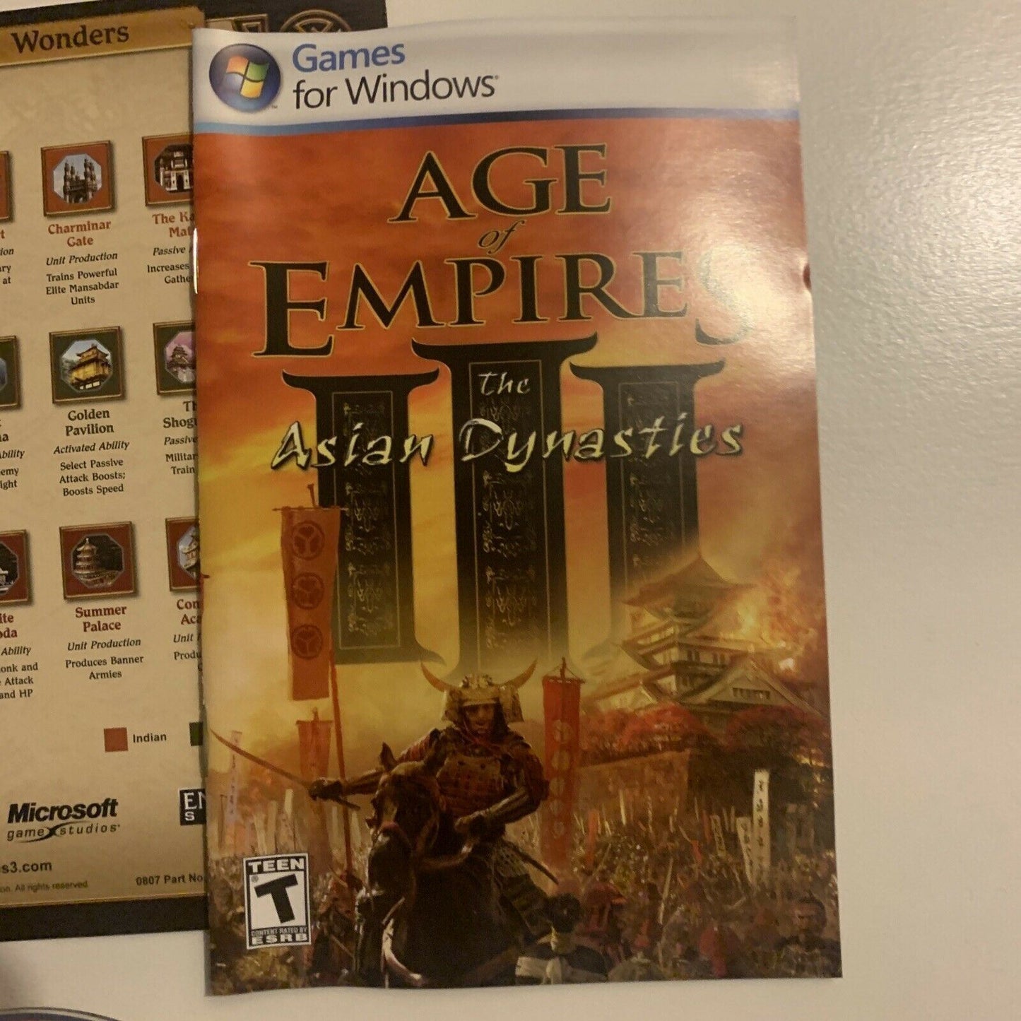Age Of Empires 3 Iii The Asian Dynasties Pc Game Cd 2007 Retro Unit
